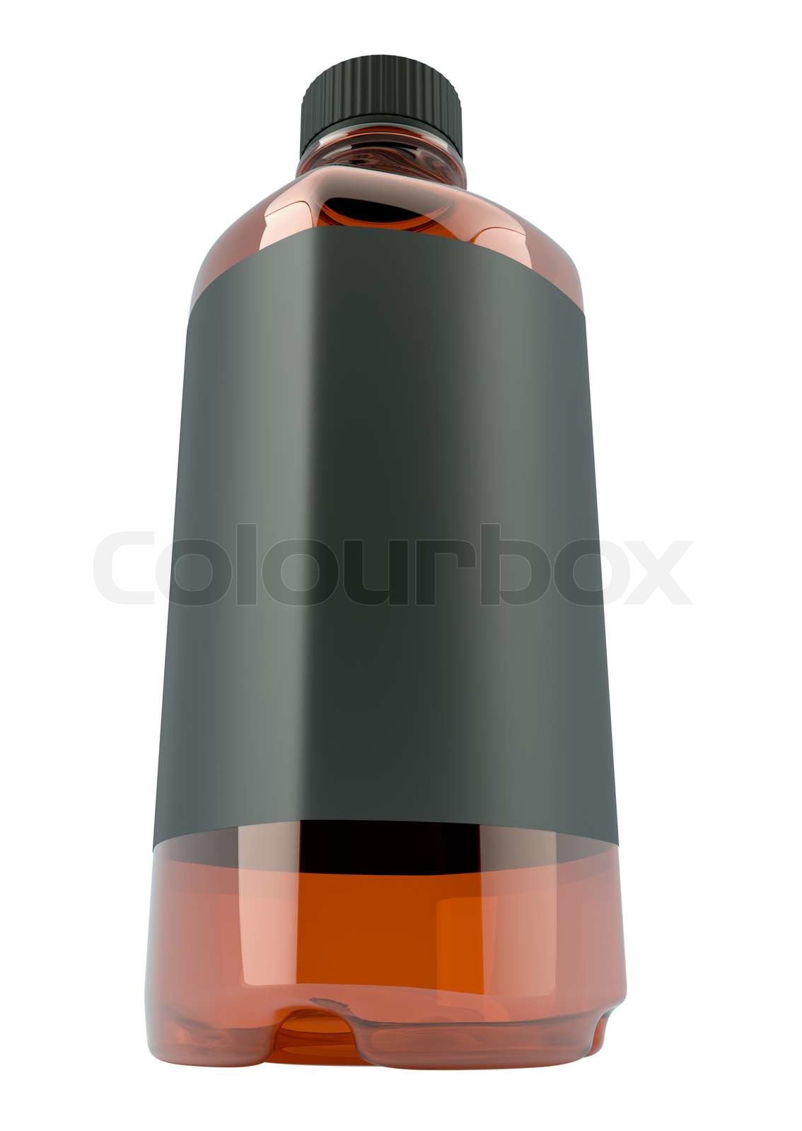 Flasche für Chemikalien oder Flüssigkeit : Weitwinkel Nahaufnahme ...