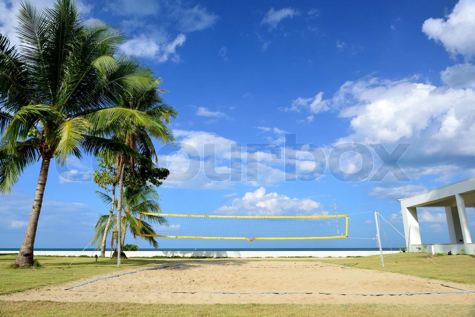 The beach volleyball field | Stock image | Colourbox