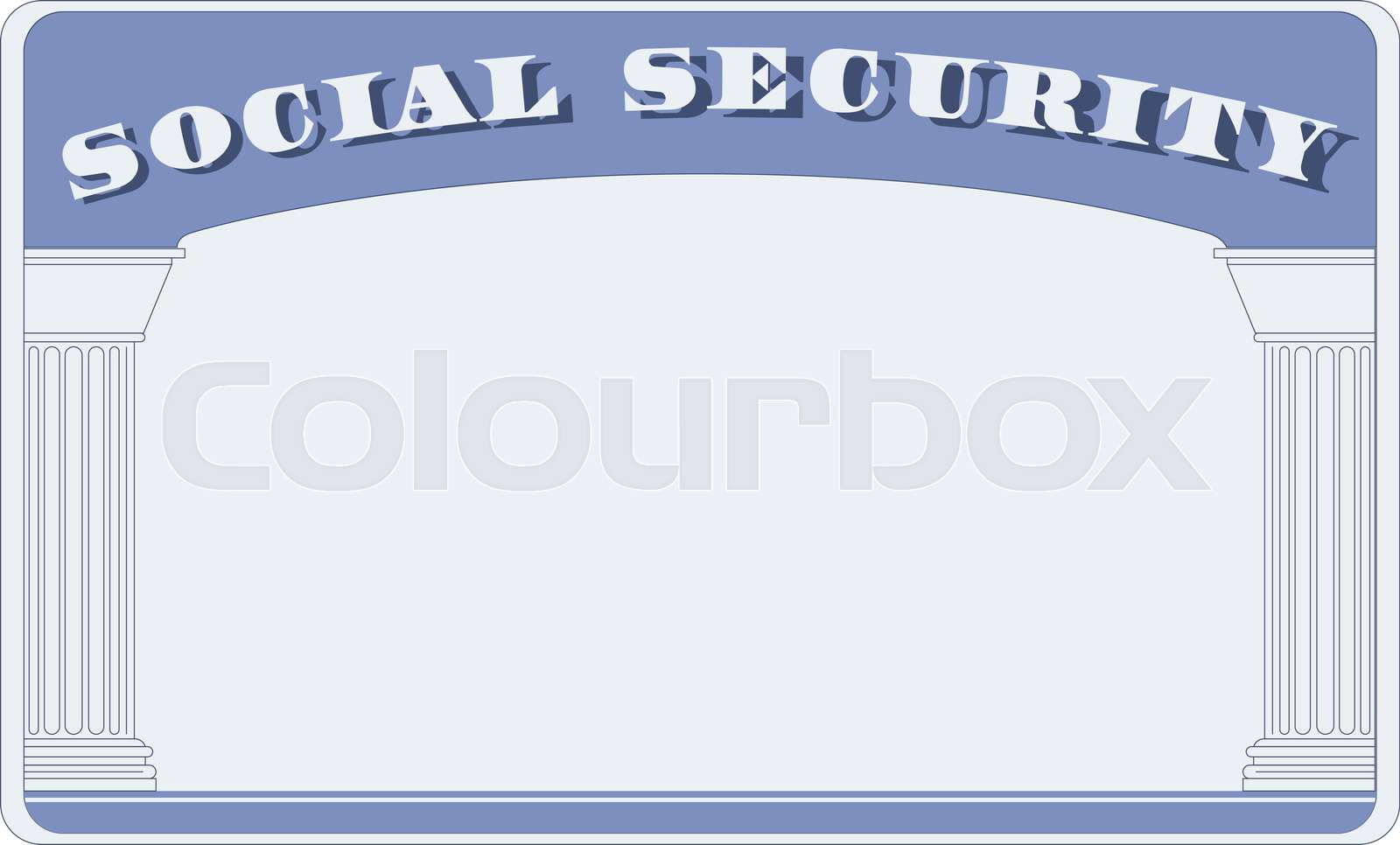 Social security card | Stock vector | Colourbox