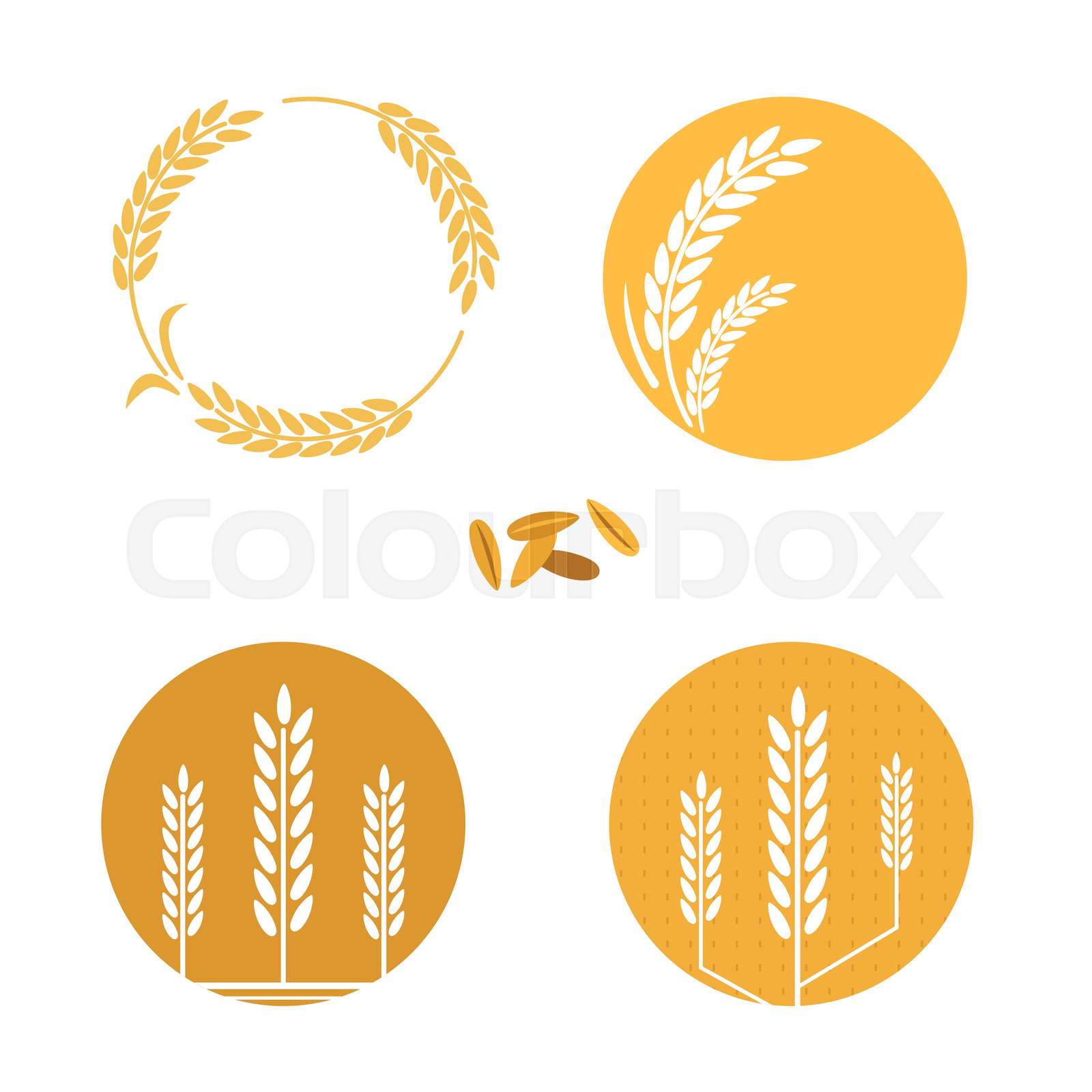 yellow rice icon | Stock vector | Colourbox