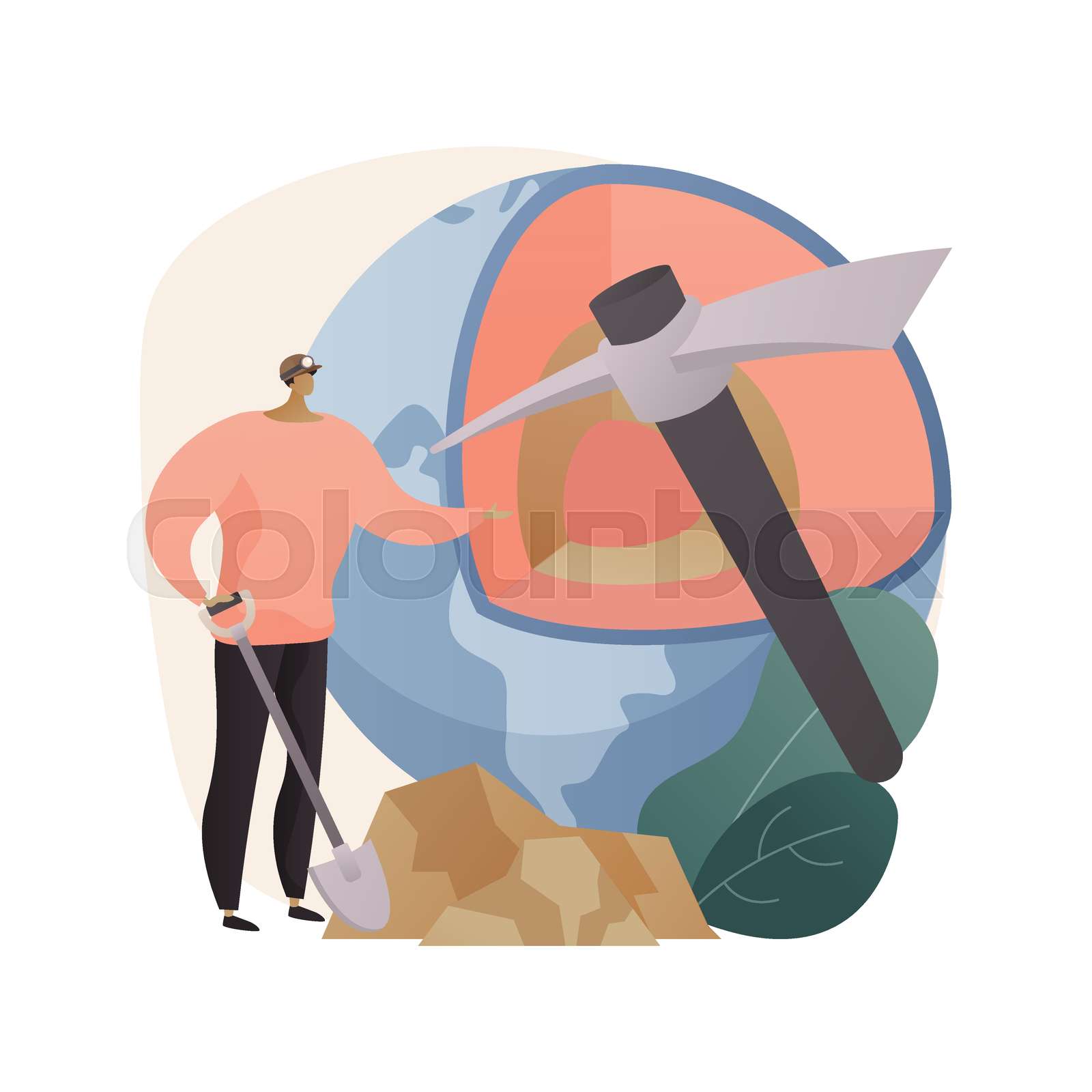 Geology abstract concept vector illustration. | Stock vector | Colourbox