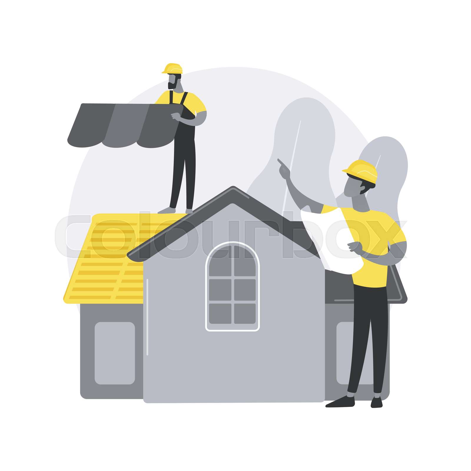 Roofing services abstract concept vector illustration. | Stock vector ...