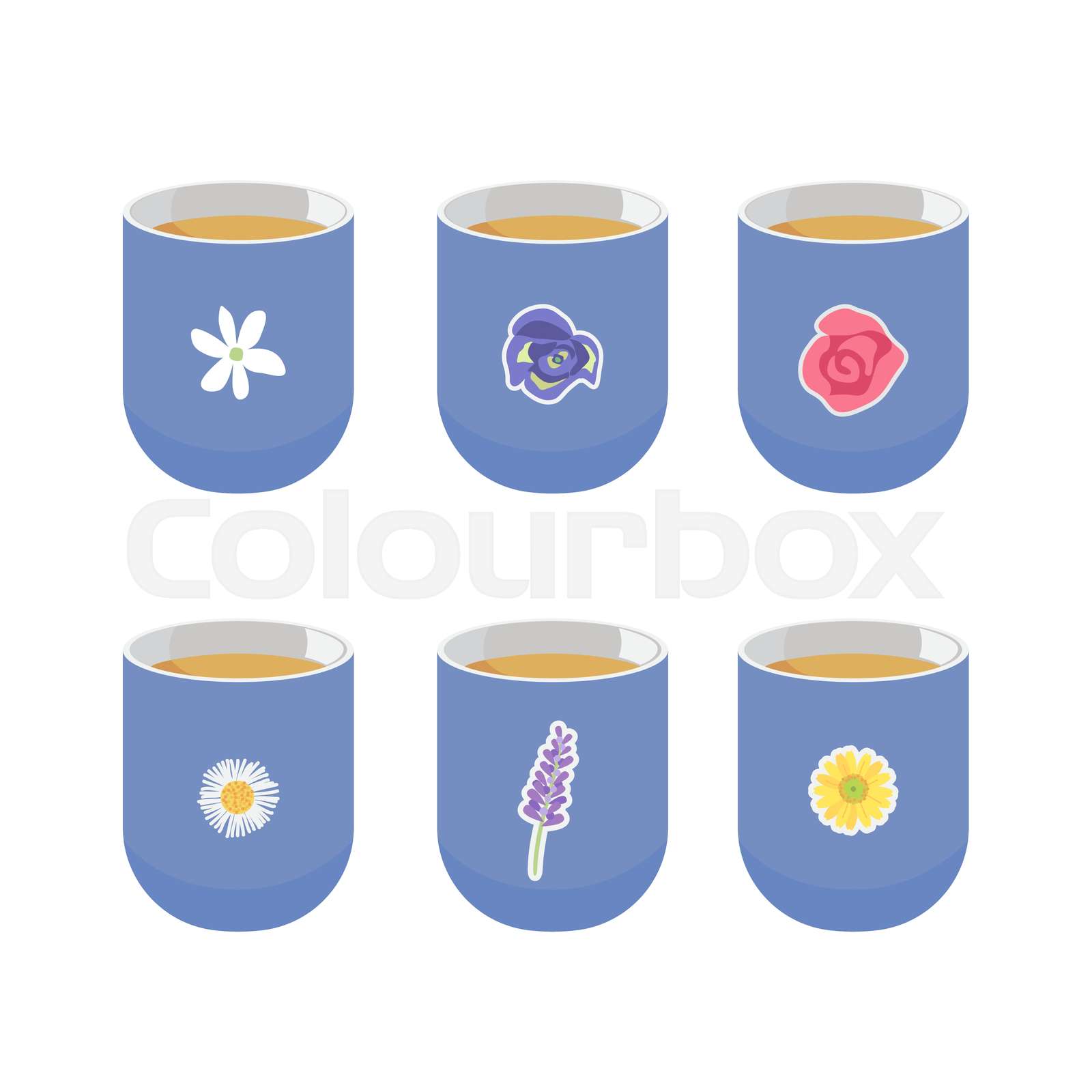 flower tea | Stock vector | Colourbox