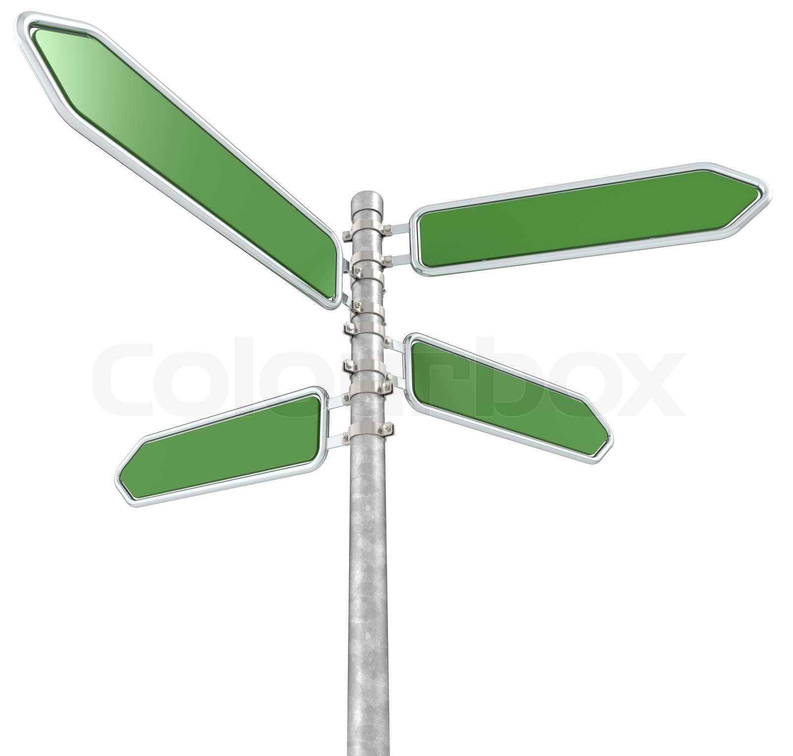 Green Street Sign | Stock image | Colourbox