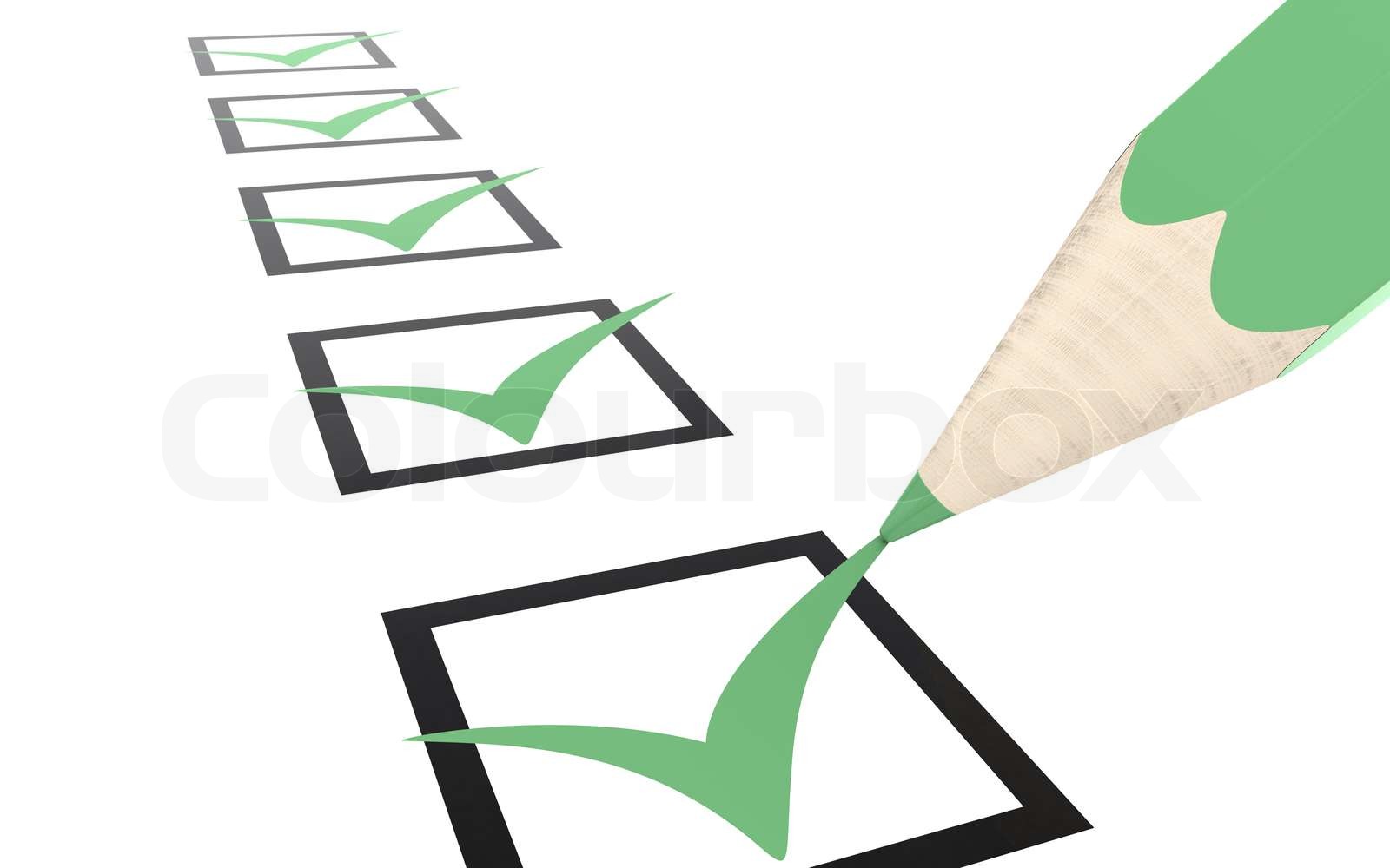 Checkliste | Stock Bild | Colourbox