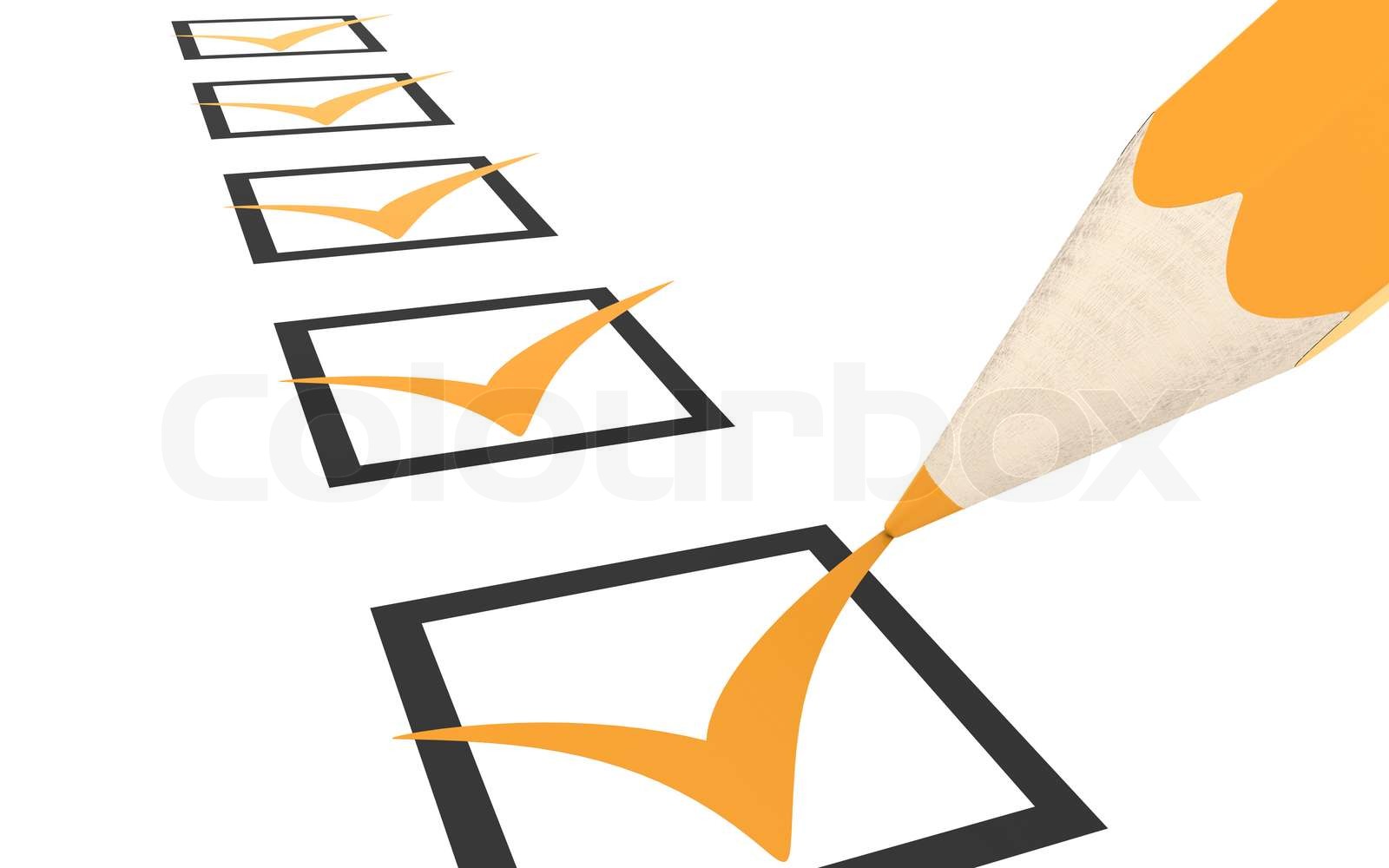 Checkliste | Stock Bild | Colourbox