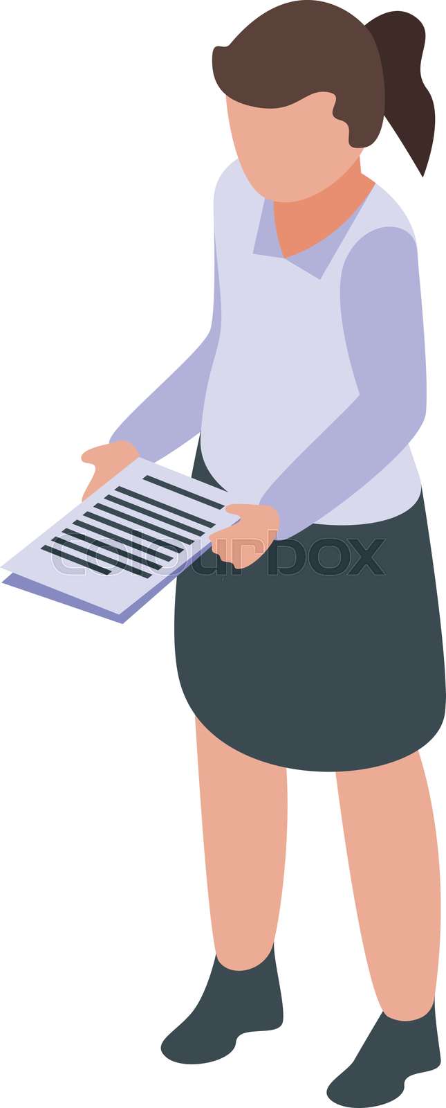 Bank worker icon isometric vector. Finance manager | Stock vector ...