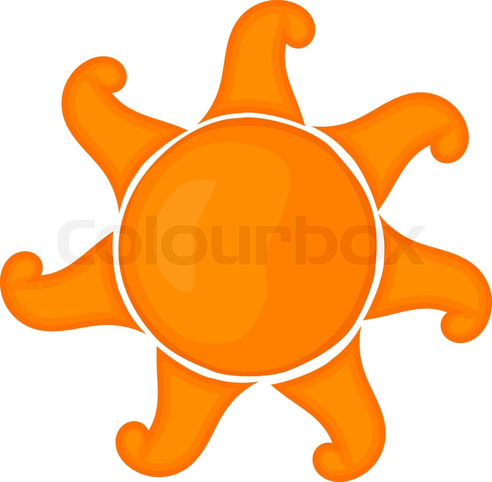 Cartoon sun eps 10 | Stock vector | Colourbox
