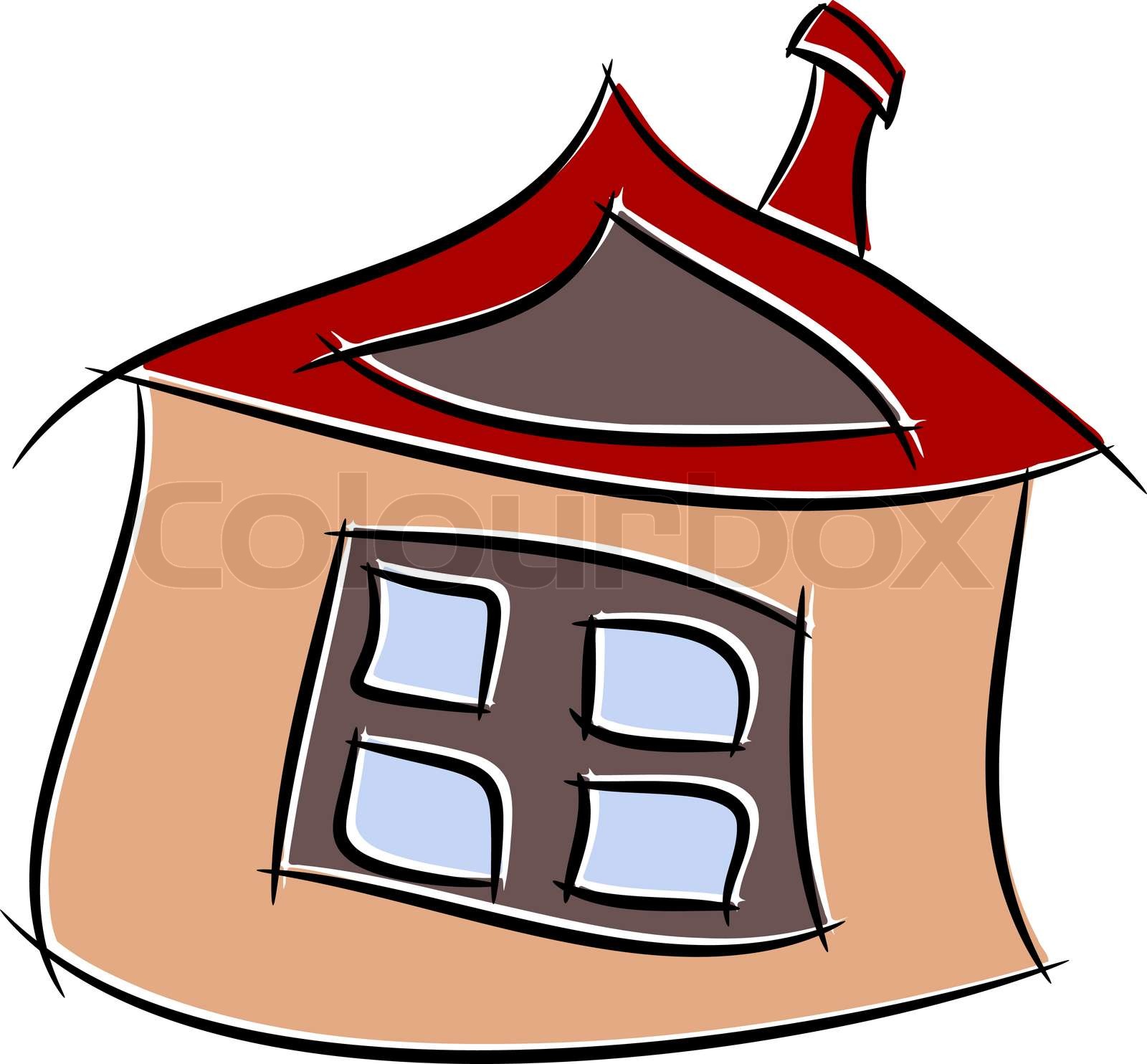 Graphic Cartoon house eps10 | Stock vector | Colourbox