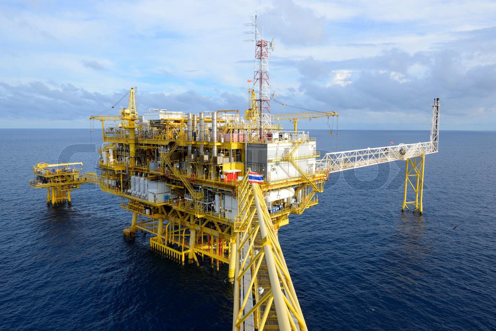 The oil rig | Stock image | Colourbox