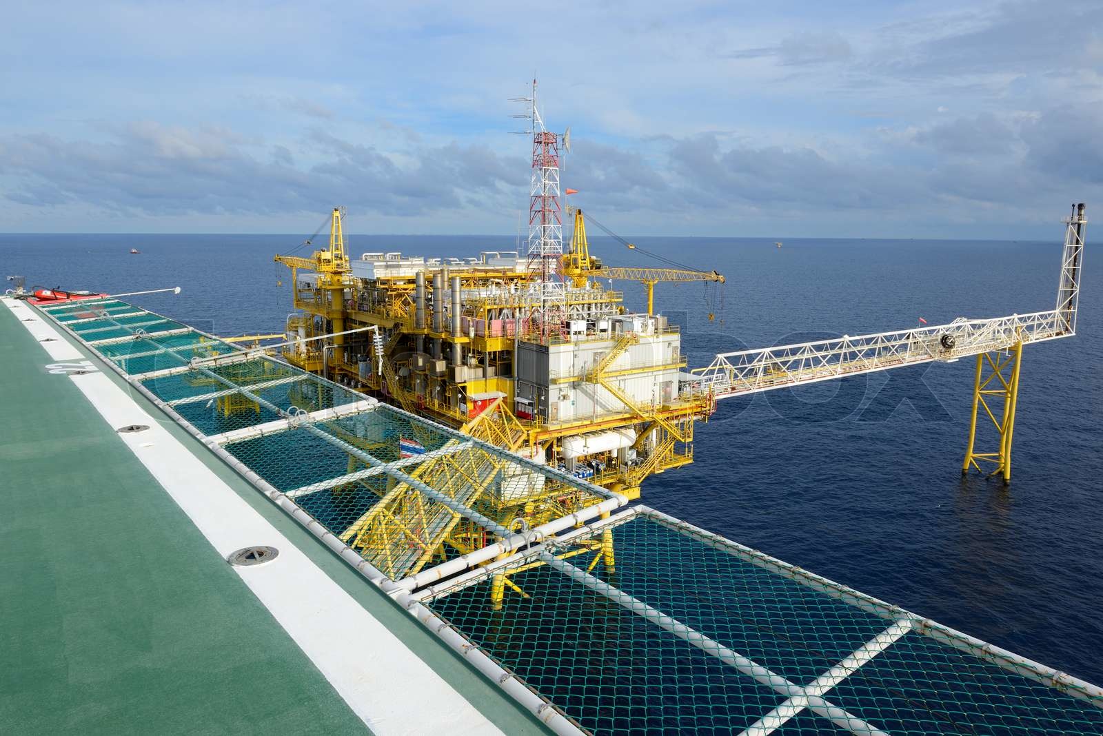 The oil rig | Stock image | Colourbox