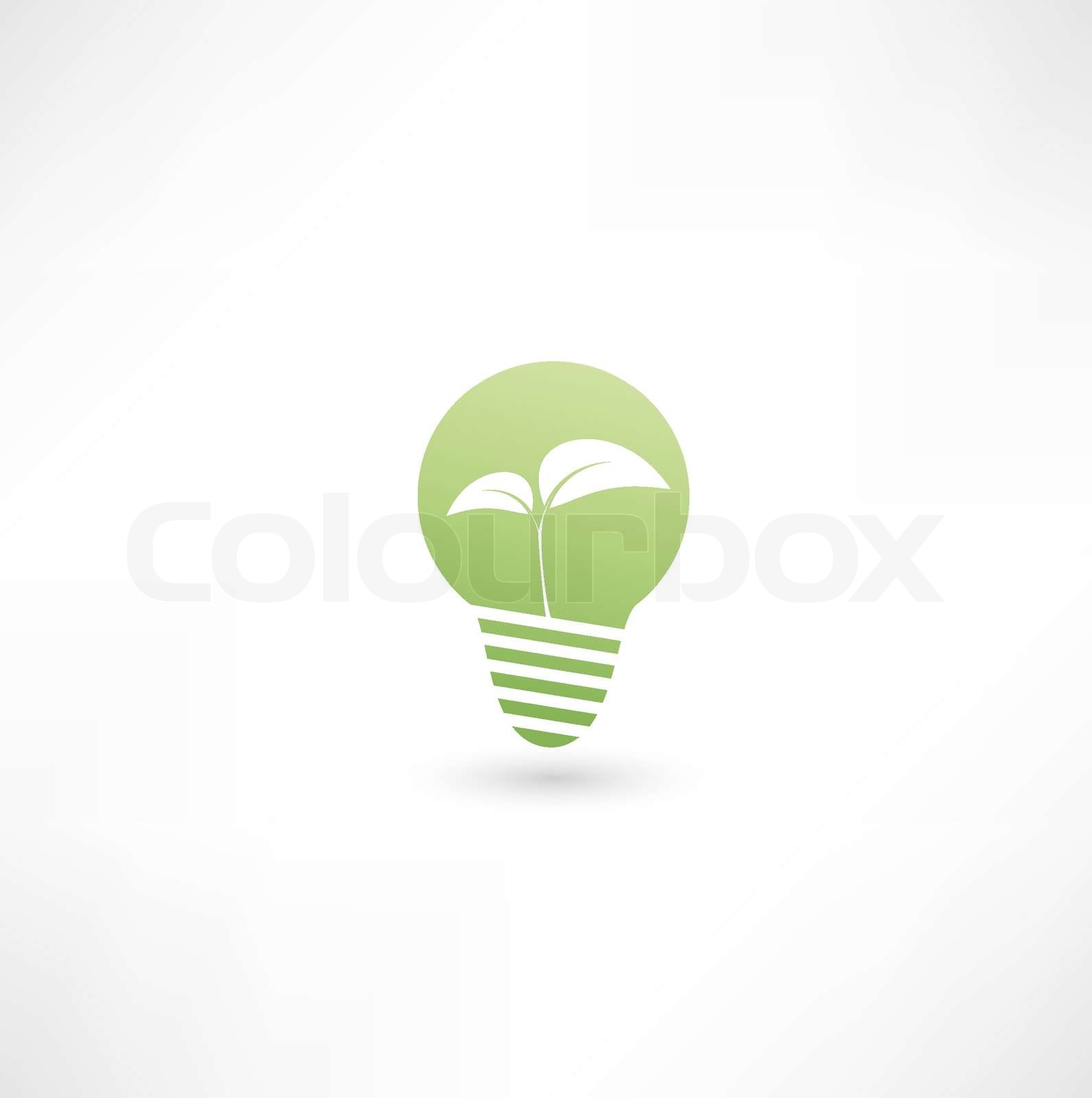 Eco light bulb | Stock vector | Colourbox