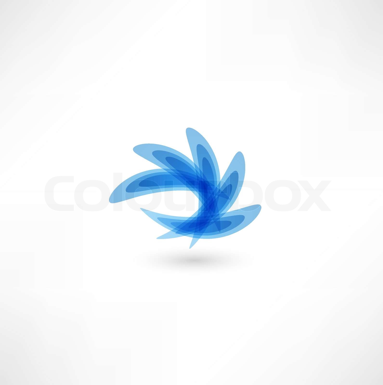 Blue wave sign | Stock vector | Colourbox