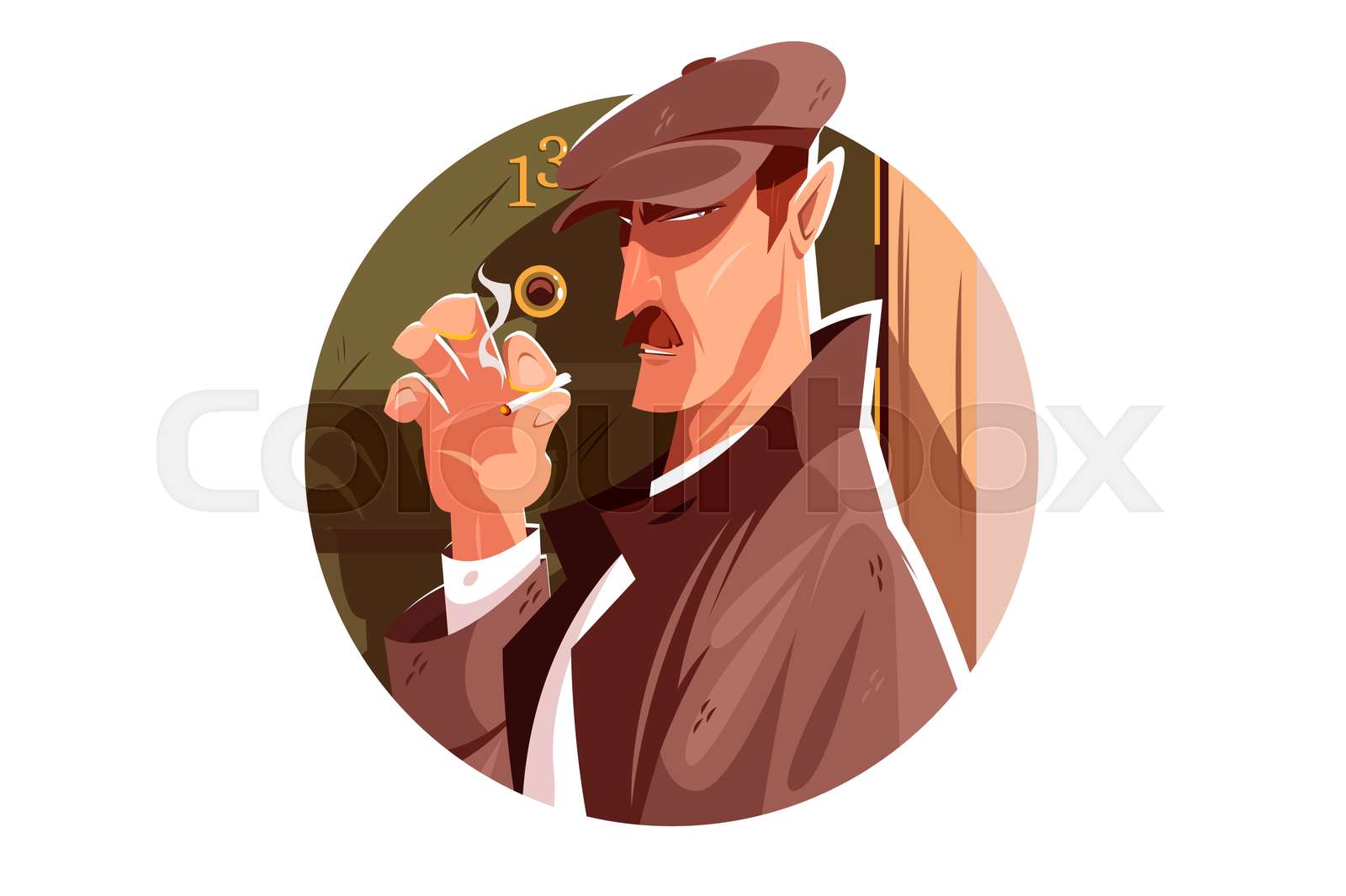Secret spy man | Stock vector | Colourbox