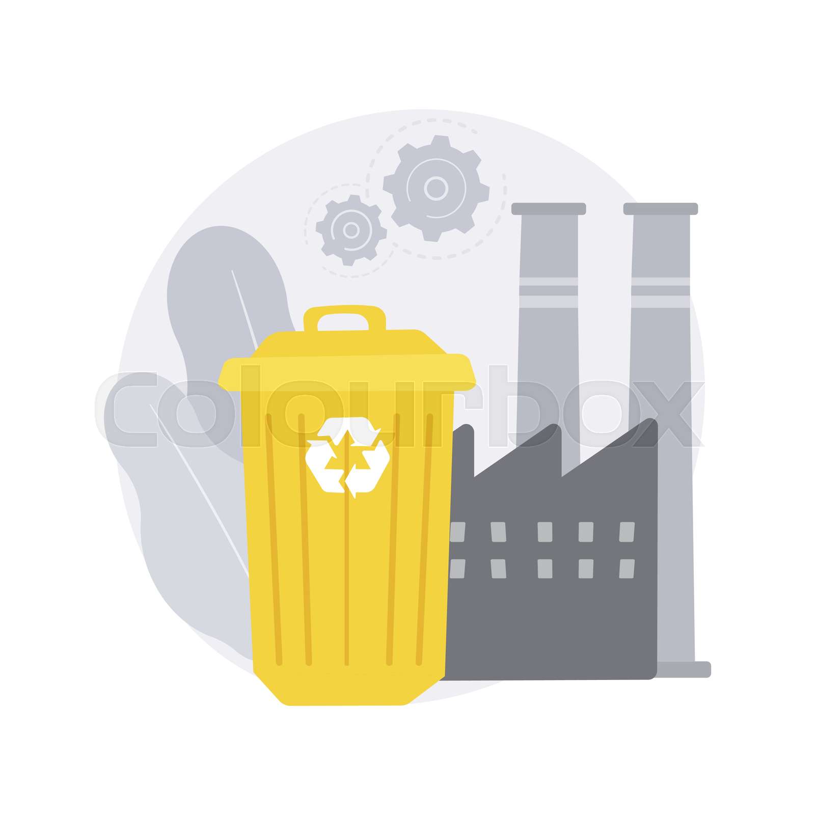 Mechanical recycling abstract concept vector illustration. | Stock ...