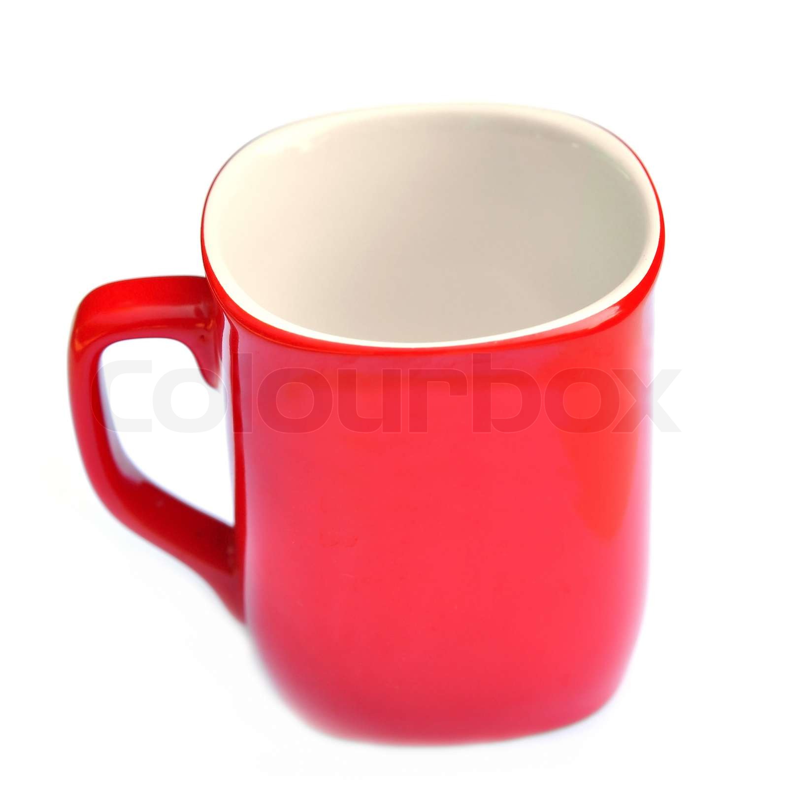 red cup isolated | Stock image | Colourbox