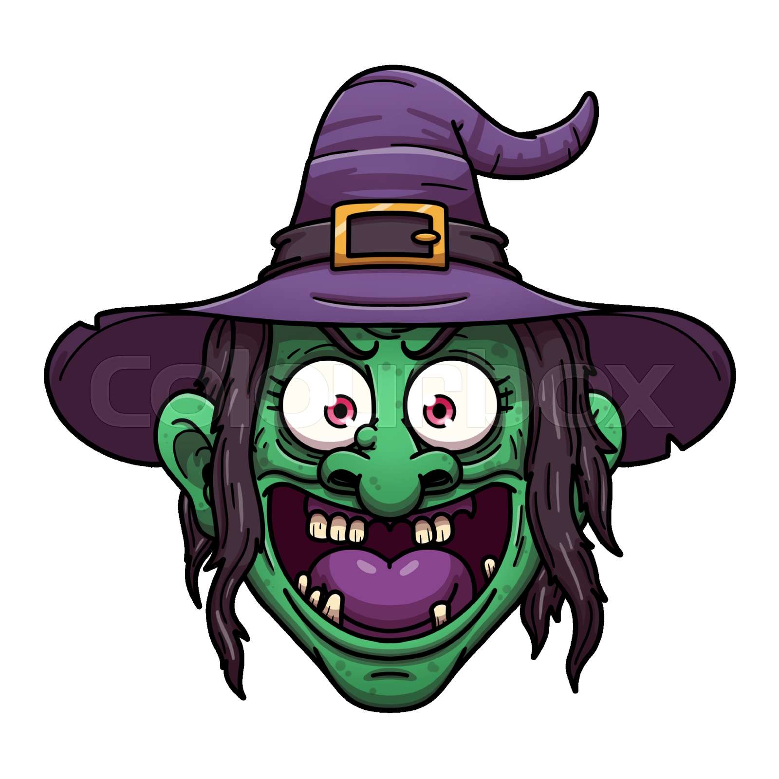 Witch Face | Stock vector | Colourbox