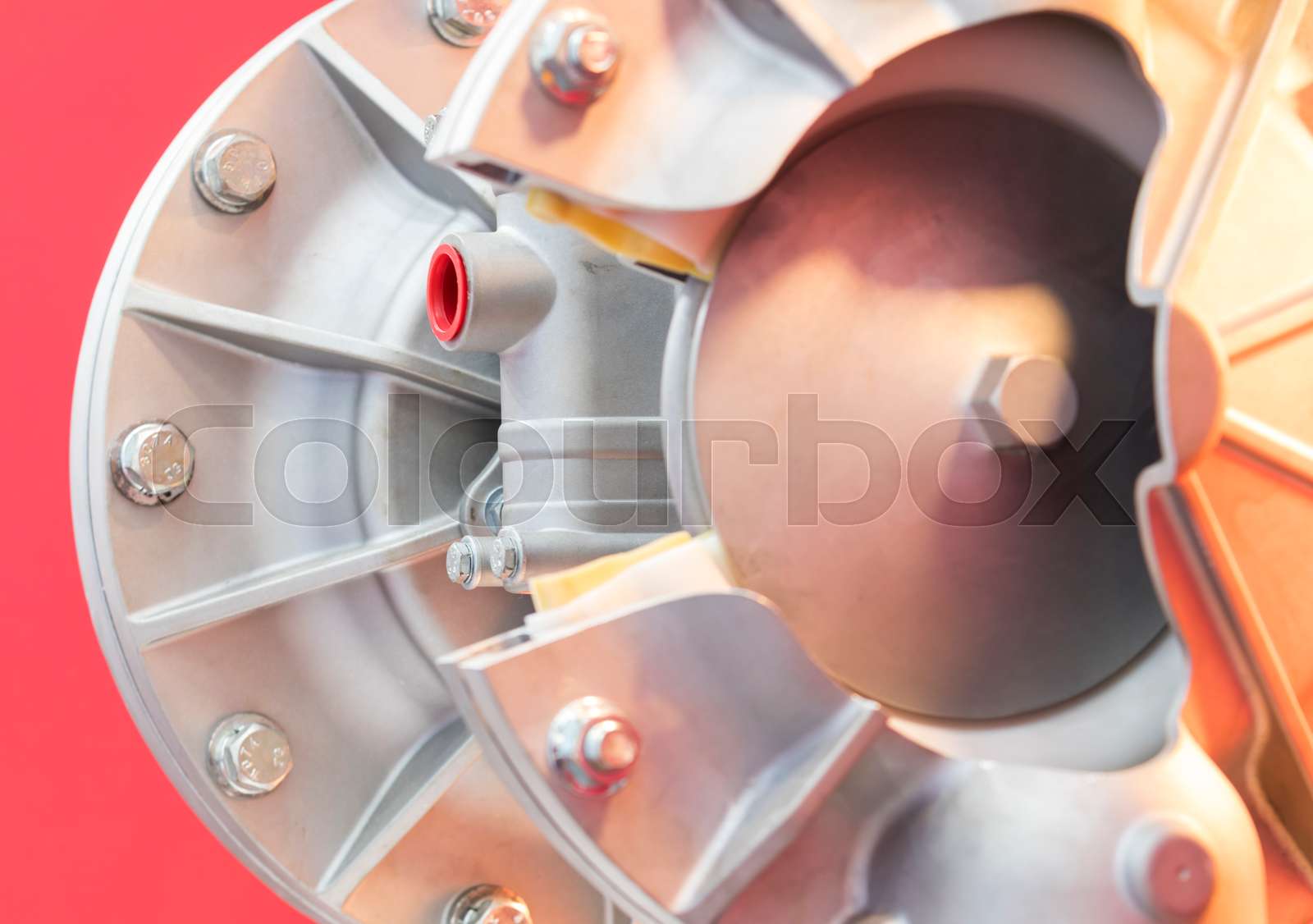 Cross section of diaphragm pump | Stock image | Colourbox