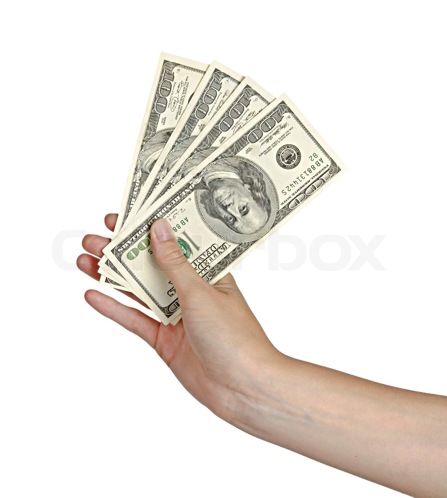 Hand mit Geld | Stock Bild | Colourbox