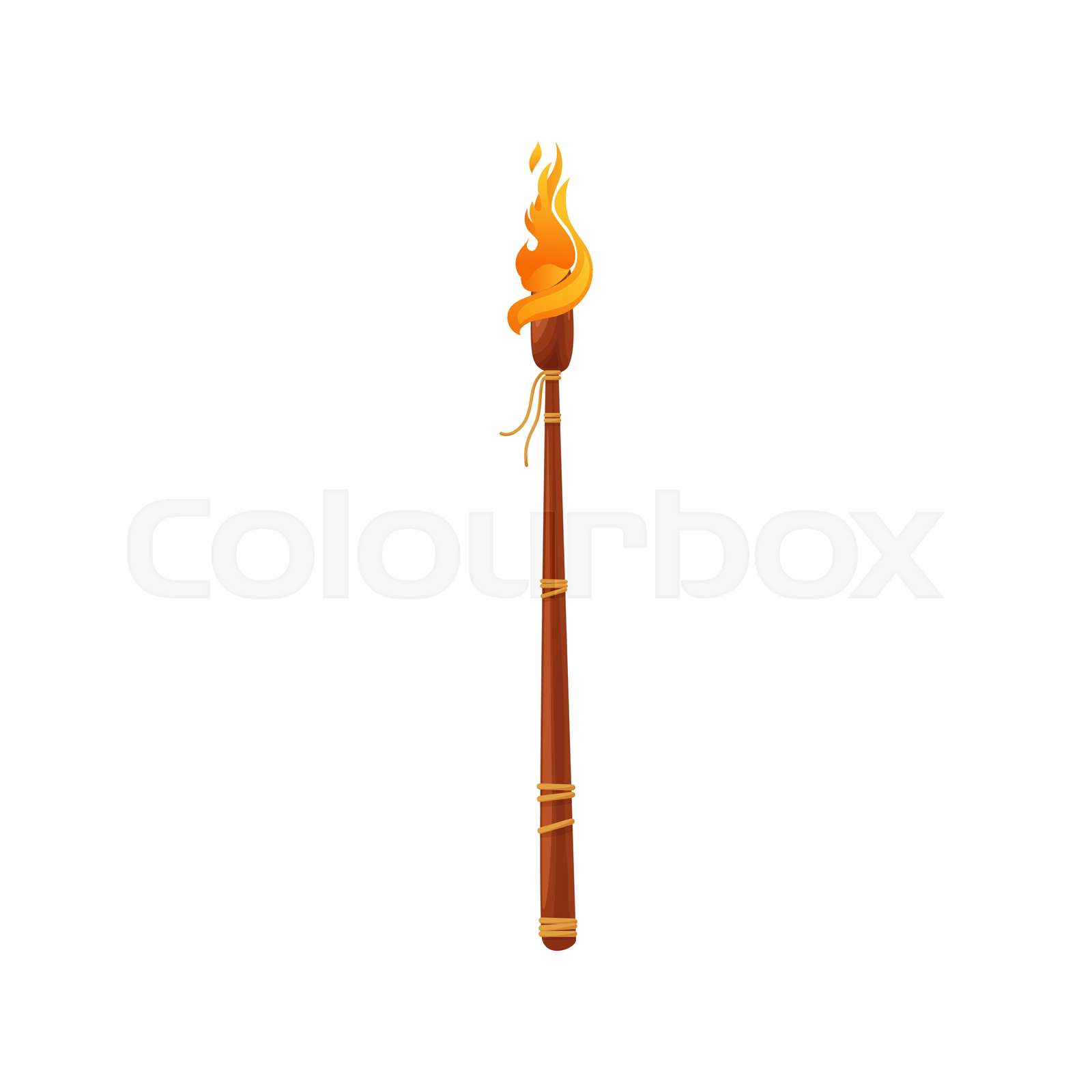 Wooden Torch Clipart