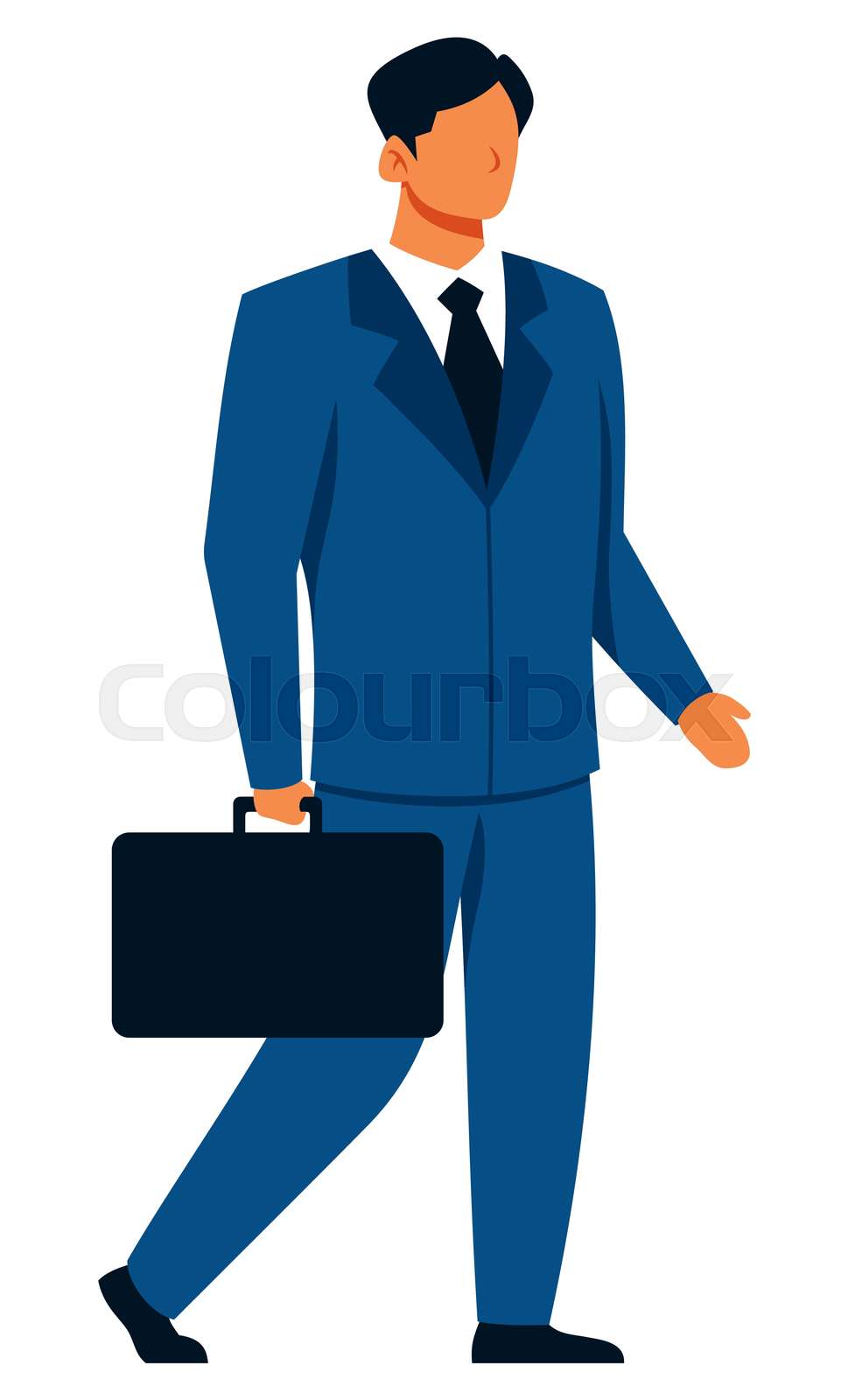Businessman Going Somewhere | Stock vector | Colourbox