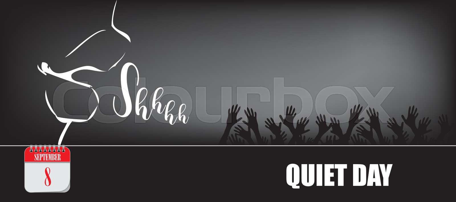 Card Quiet Day | Stock vector | Colourbox