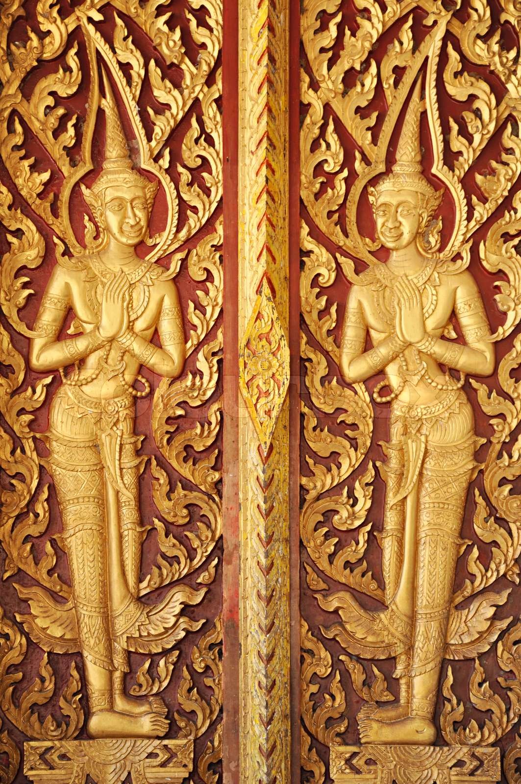 Traditional Thai style carving | Stock image | Colourbox