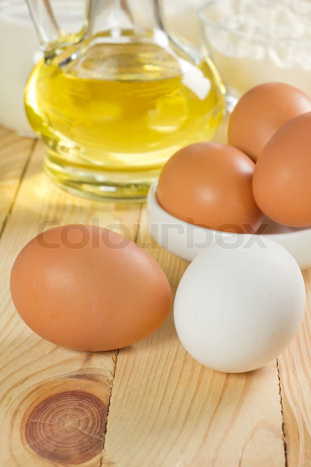 Eggs and oil | Stock image | Colourbox