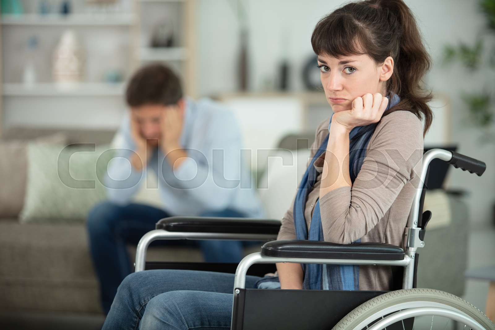 Sad Handicapped People