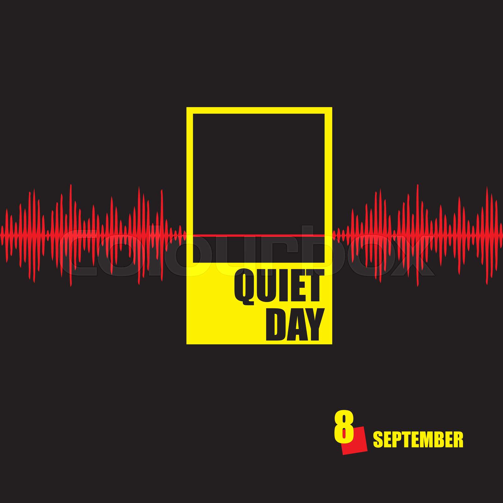 Happy Quiet Day | Stock vector | Colourbox