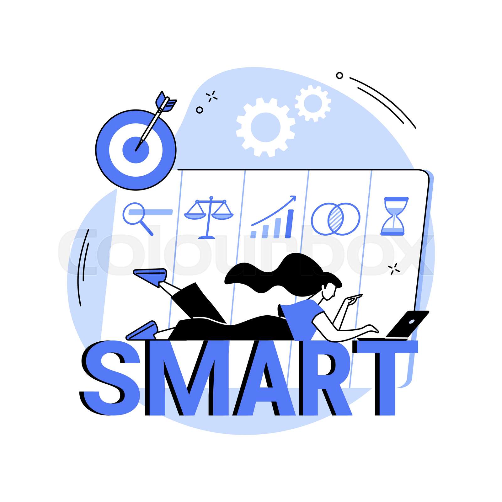 SMART Objectives abstract concept vector illustration. | Stock vector ...