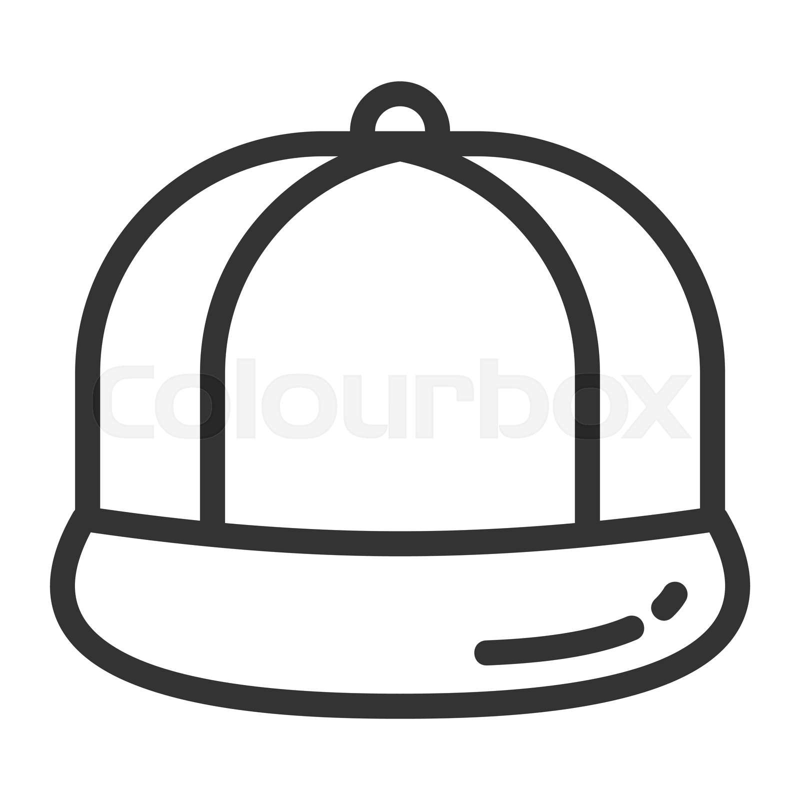 Snapback icon design outline style | Stock vector | Colourbox