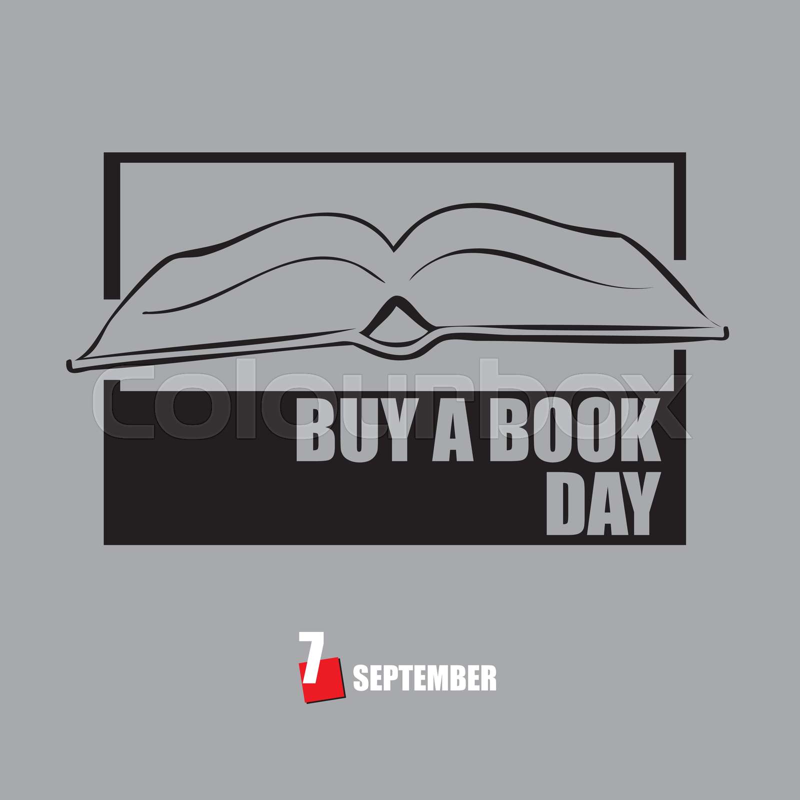 Happy Buy a Book Day | Stock vector | Colourbox