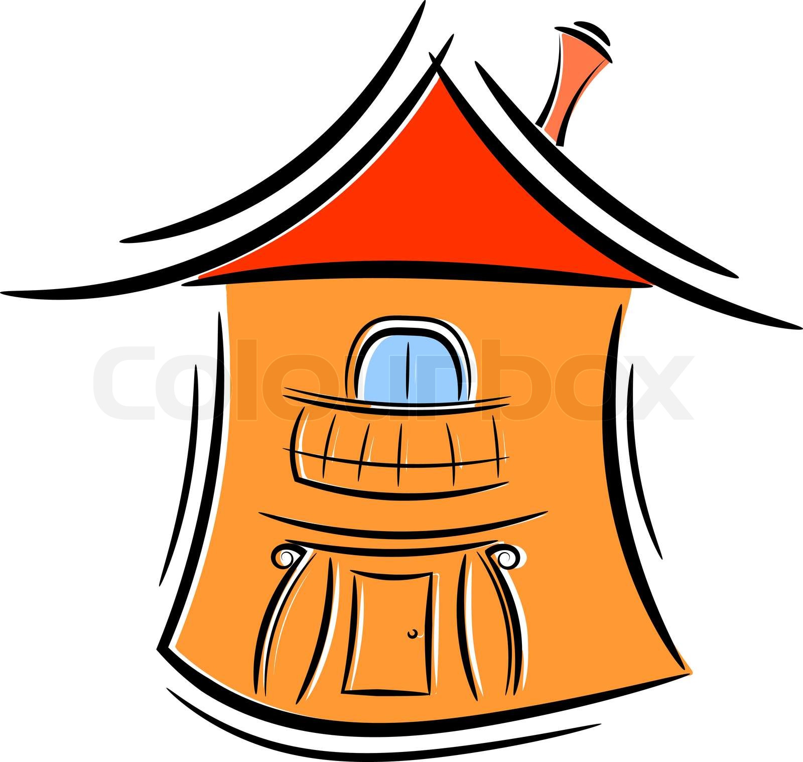 Cartoon little house eps10 | Stock vector | Colourbox