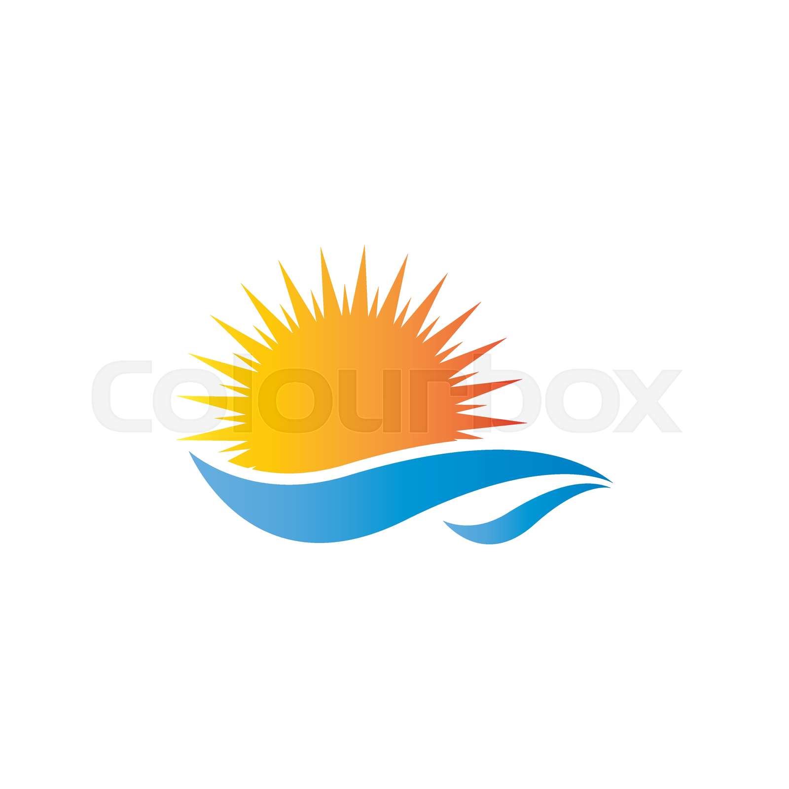 Sunrise logo template vector | Stock vector | Colourbox