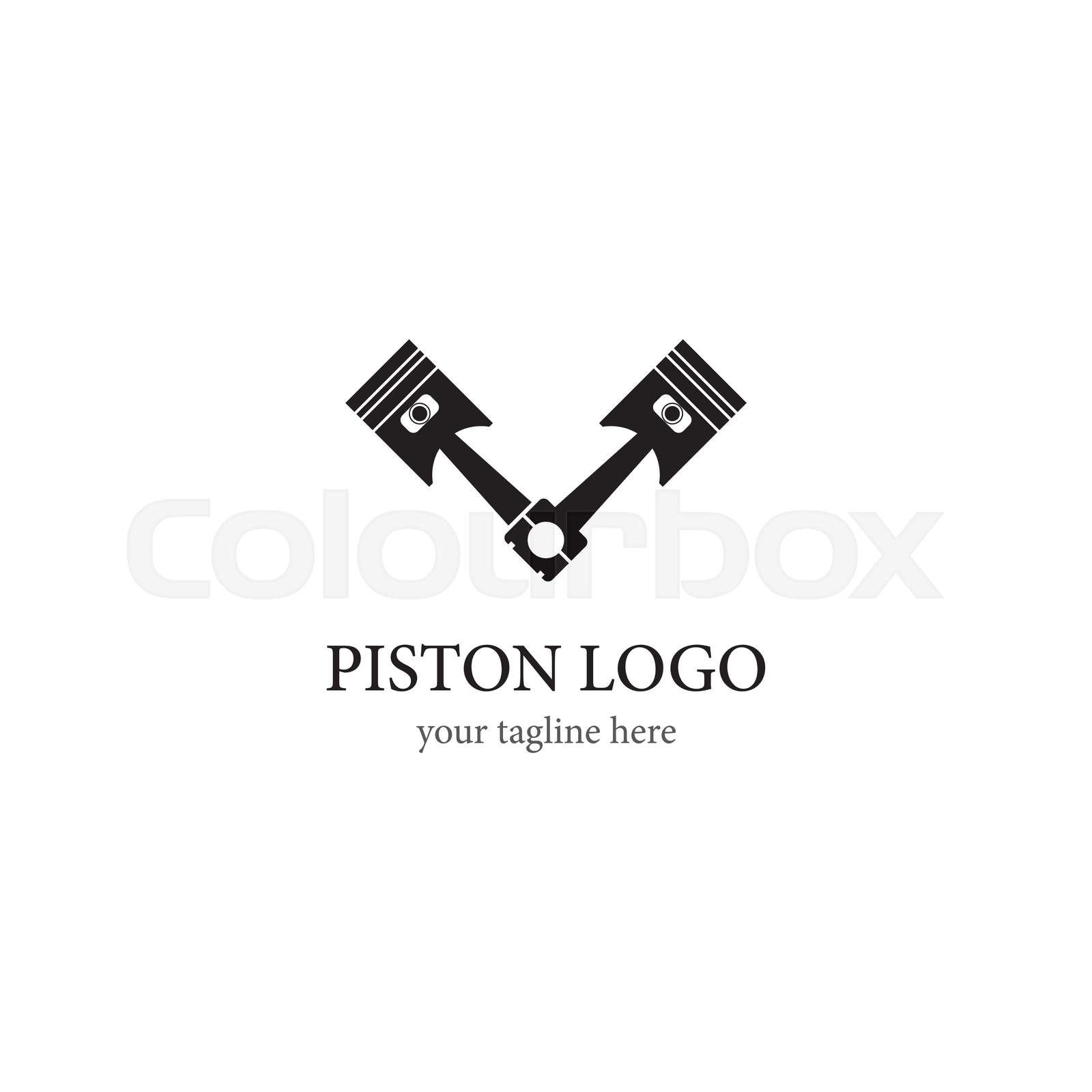 Piston logo template | Stock vector | Colourbox