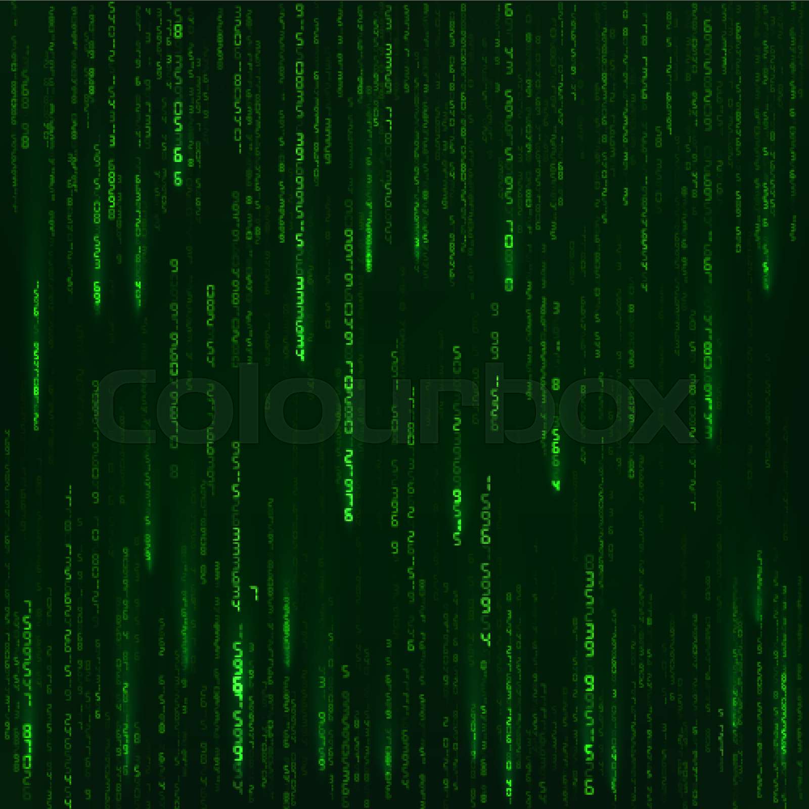 Background In A Matrix Style Green Random Numbers Sci Fi Or Futuristic Backdrop Encoded Data