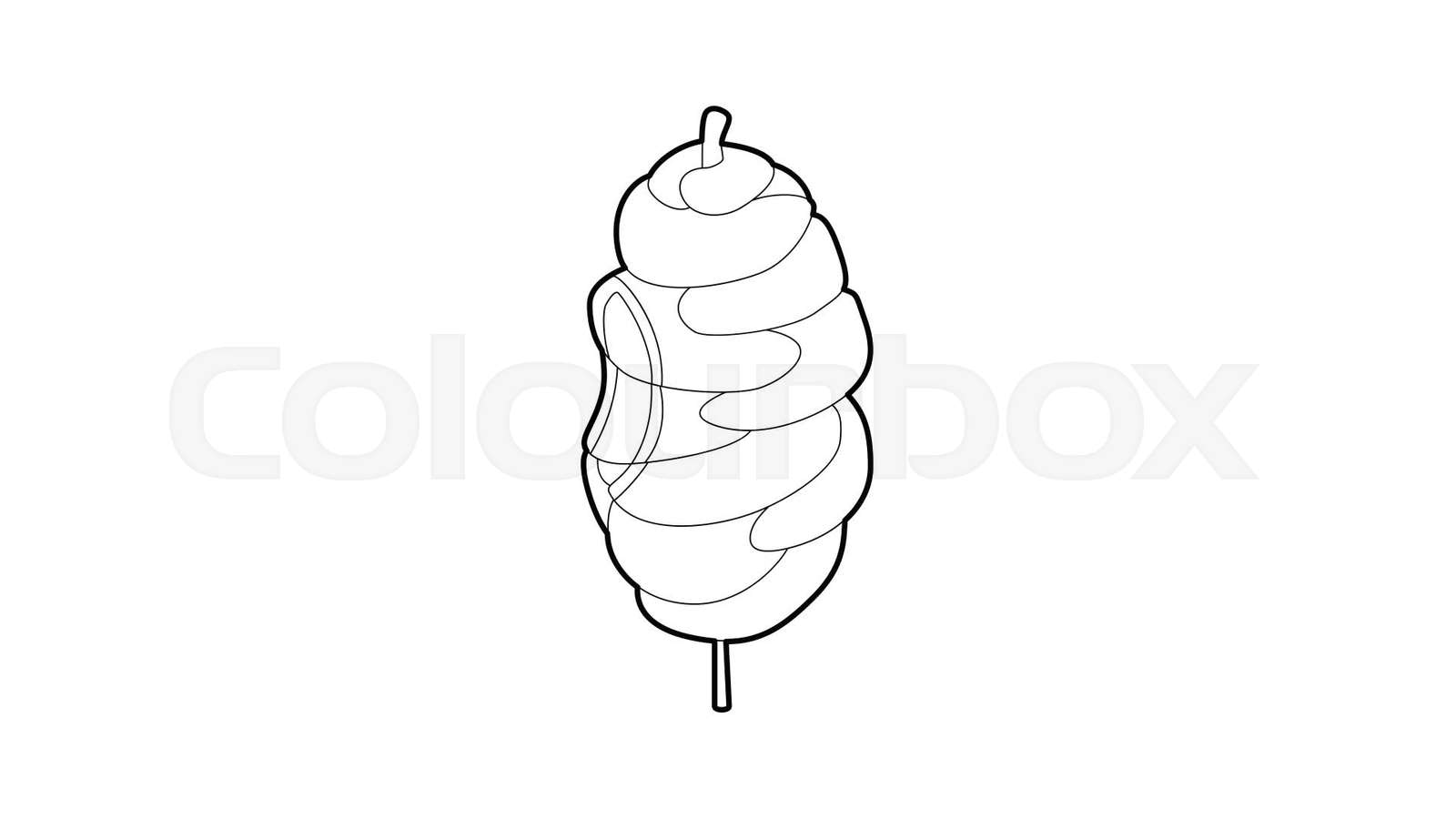 Shawarma icon animation | Stock video | Colourbox