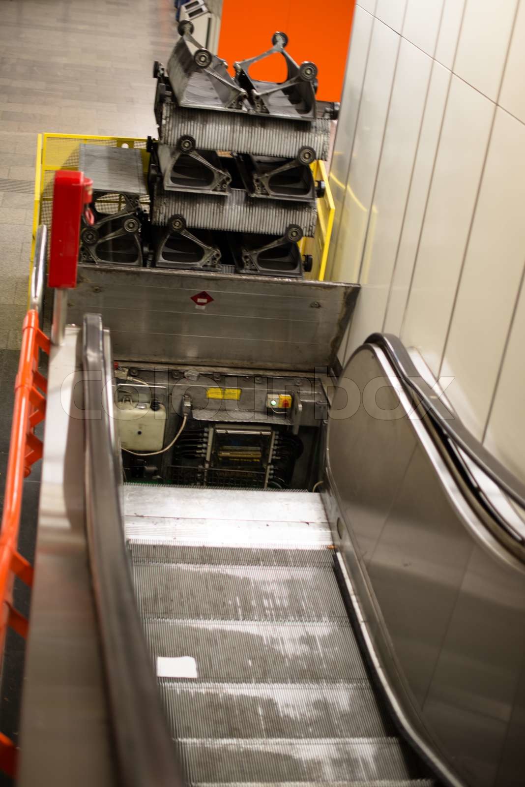 Escalator construction works | Stock image | Colourbox