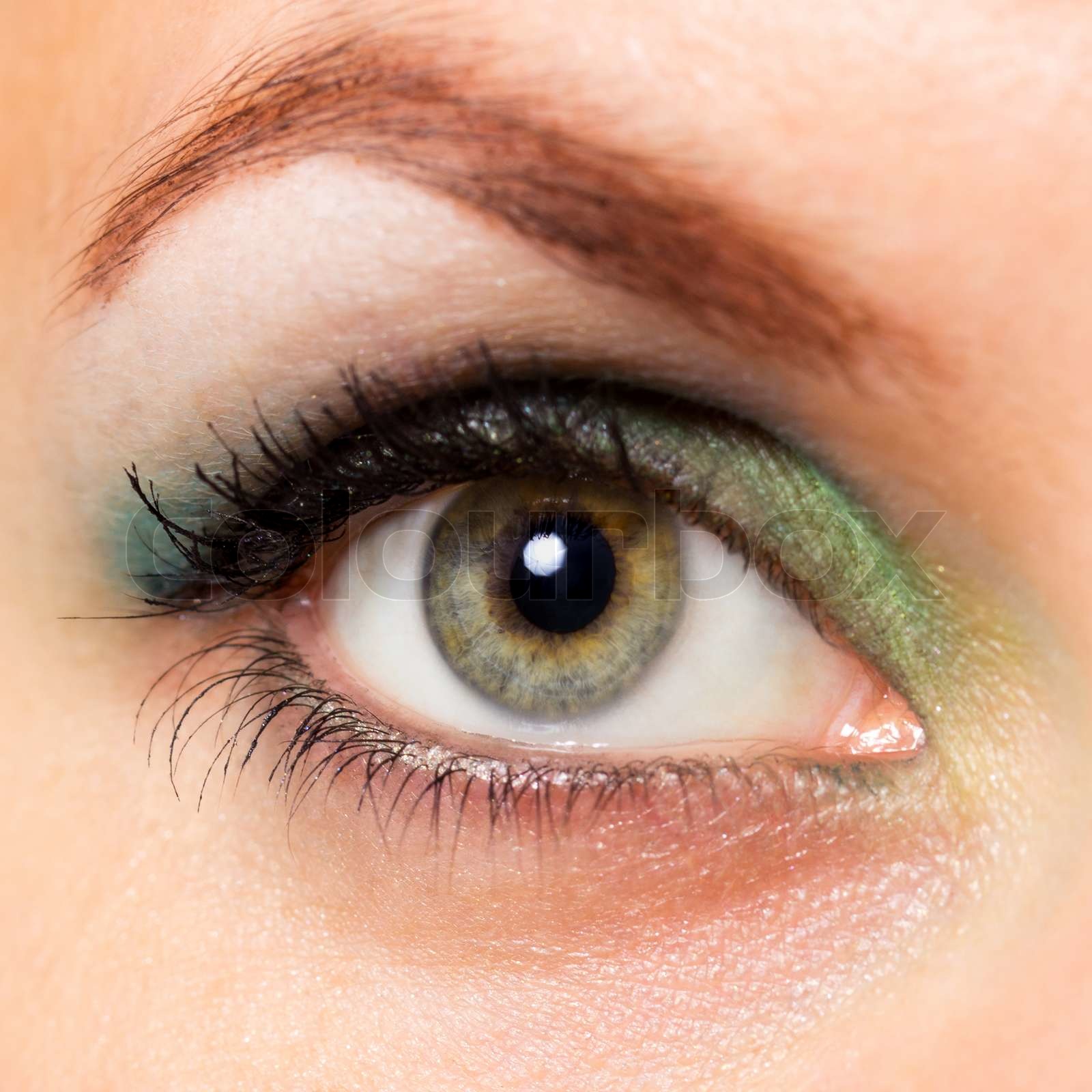 Close-up of a beautiful woman's eye | Stock image | Colourbox
