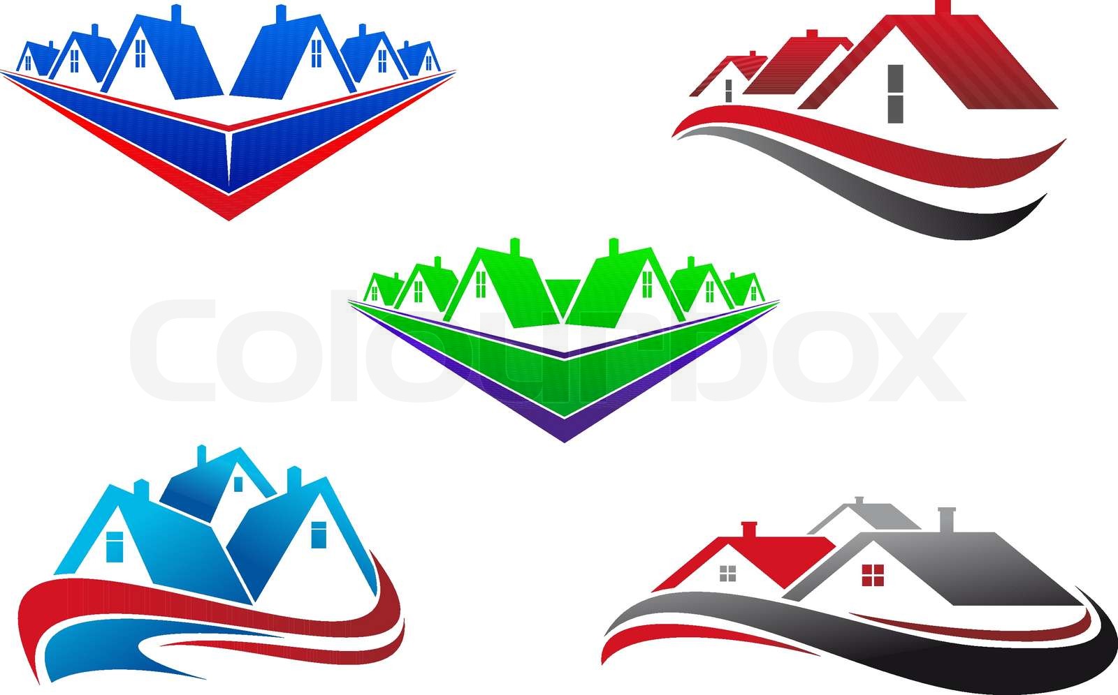 Real estate symbols | Stock vector | Colourbox