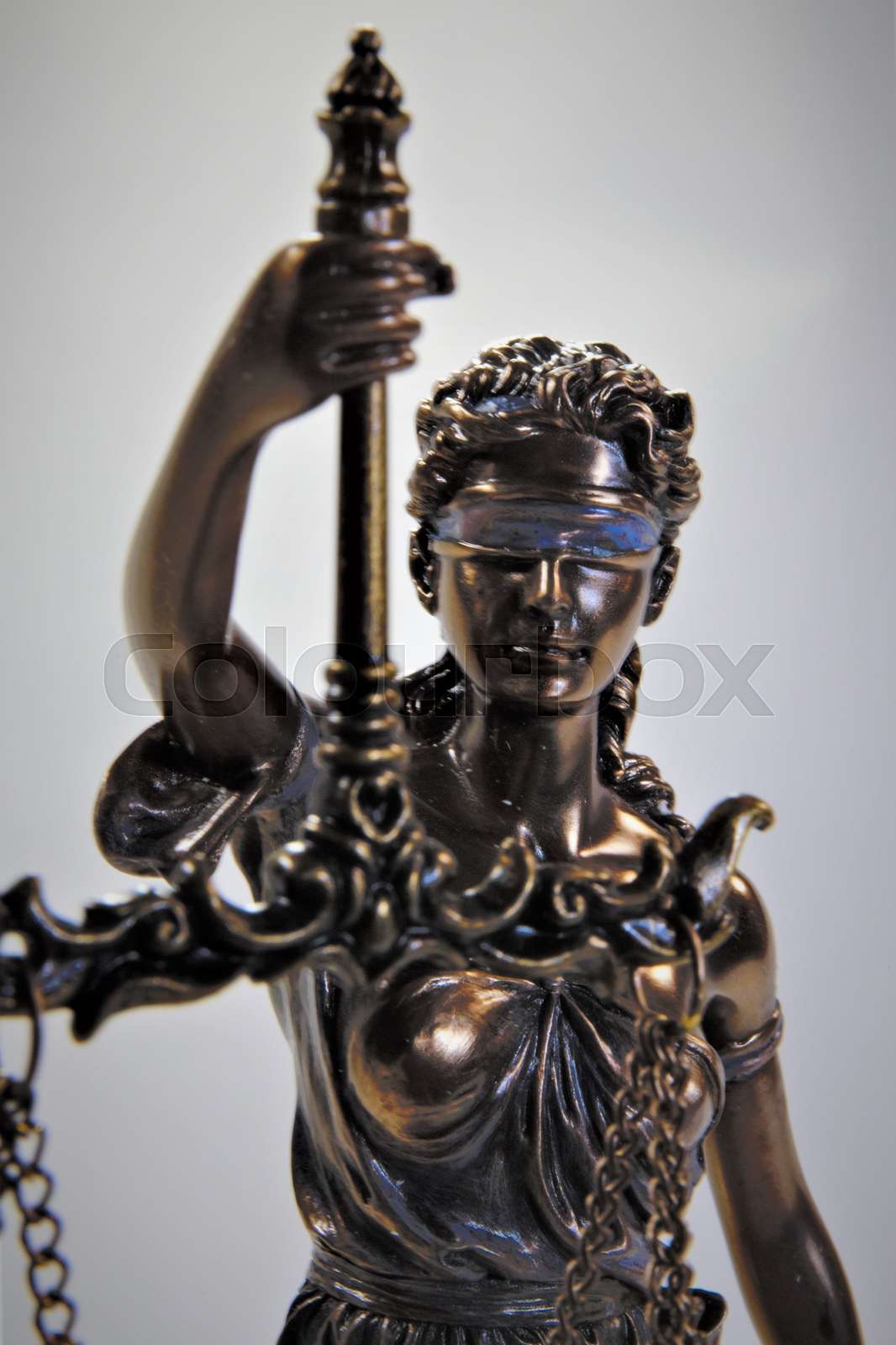 antique bronze statue of a person | Stock image | Colourbox