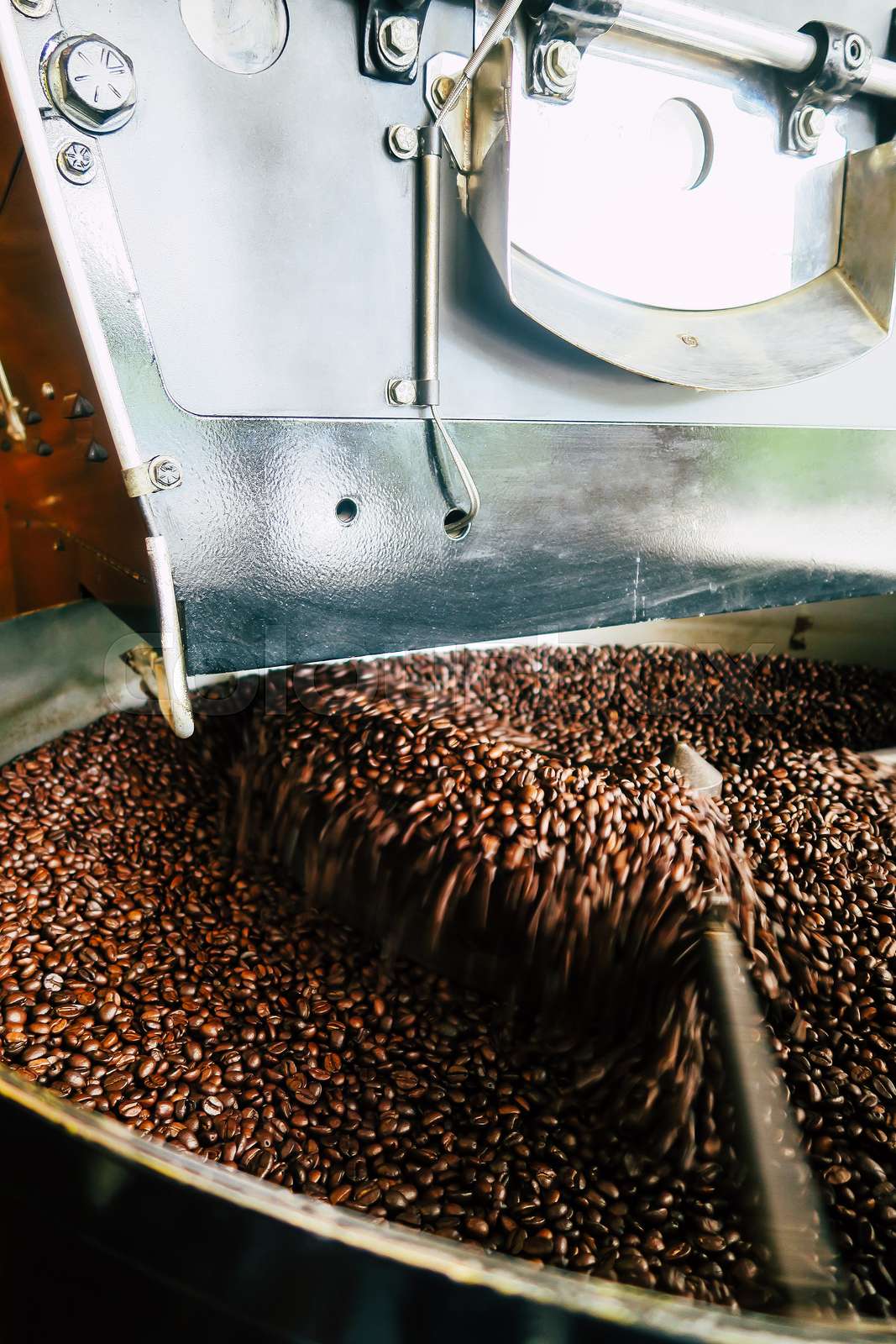 Roasting process of coffee | Stock image | Colourbox