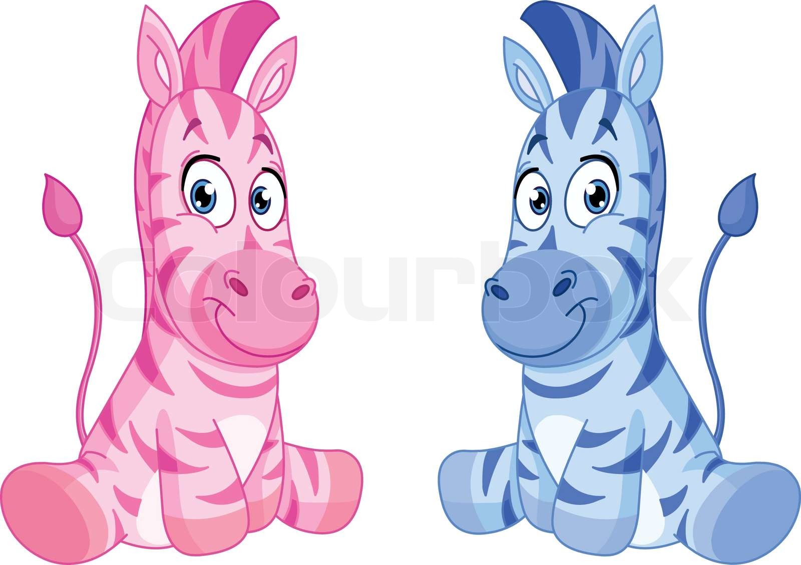 Baby zebras | Stock vector | Colourbox Baby zebras | Stock vector | Colourbox