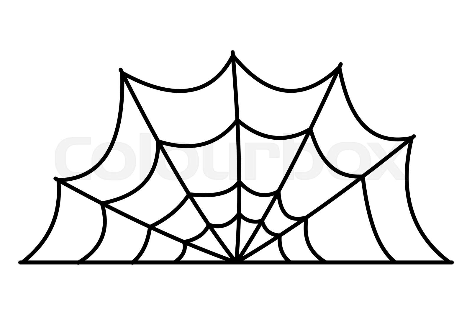 Simple Spider Web Clip Art