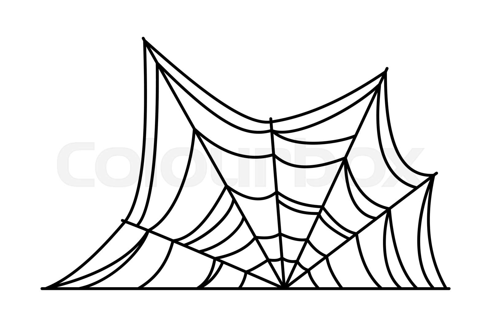 Spider web symbols, realistic spiderweb. Halloween clip art | Stock ...