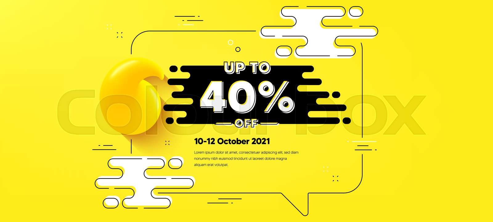 Up to 40 percent off Sale. Discount offer price sign. Vector | Stock ...