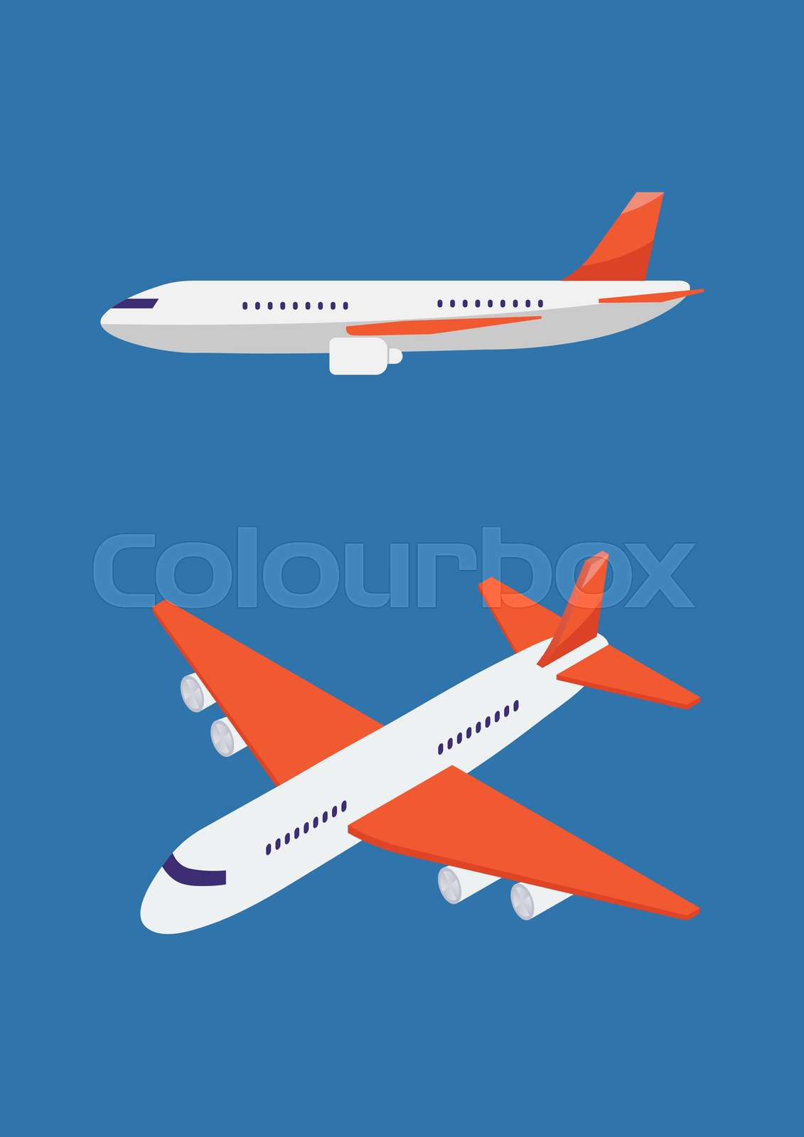 Airplane isometric illustration | Stock vector | Colourbox