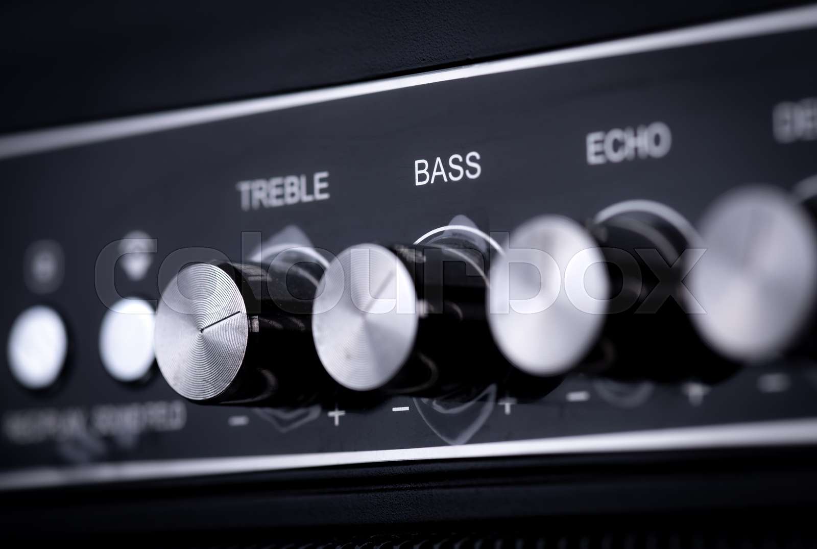 Some buttons in a sound system for adjusting the volume etc. | Stock ...