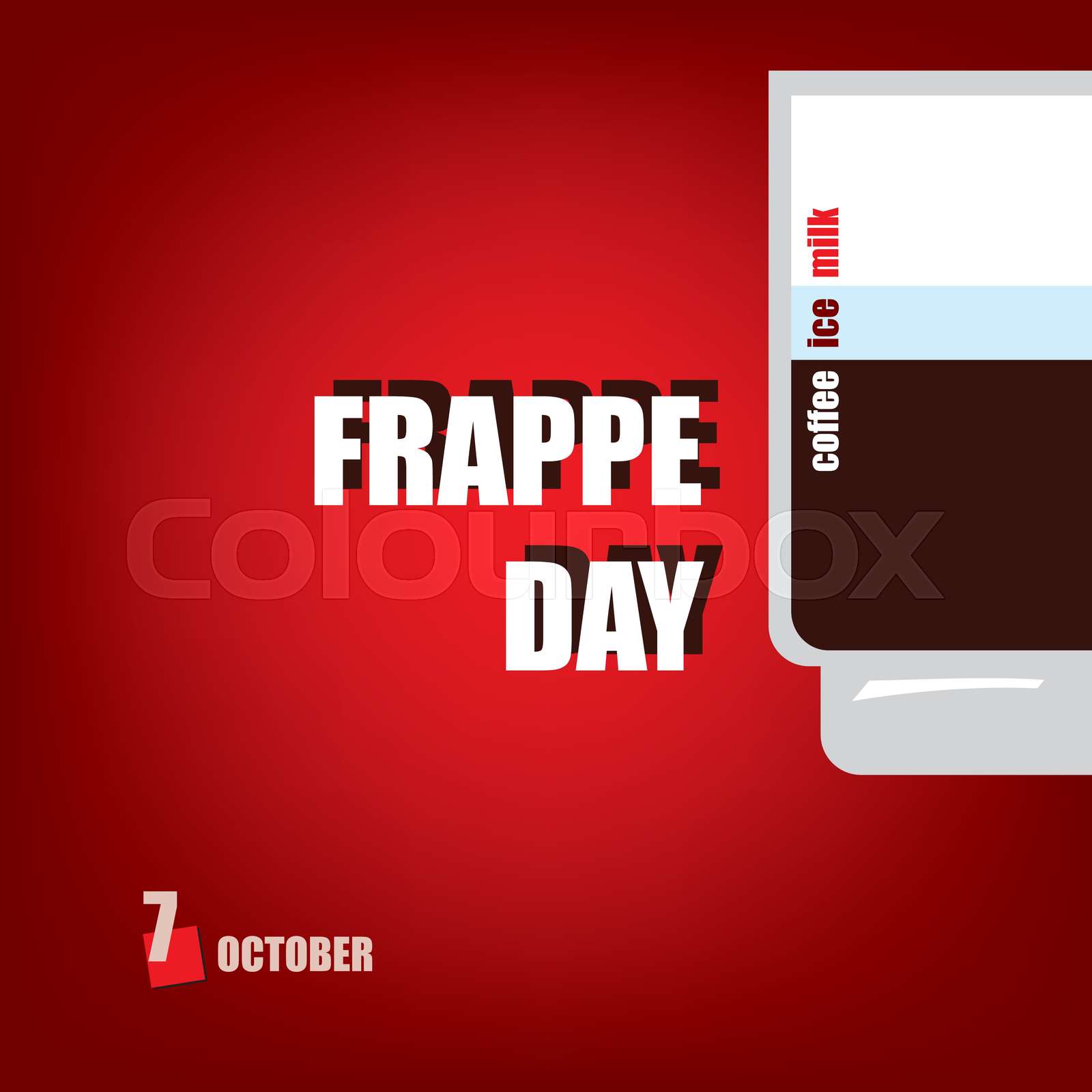 Happy Frappe Day | Stock vector | Colourbox